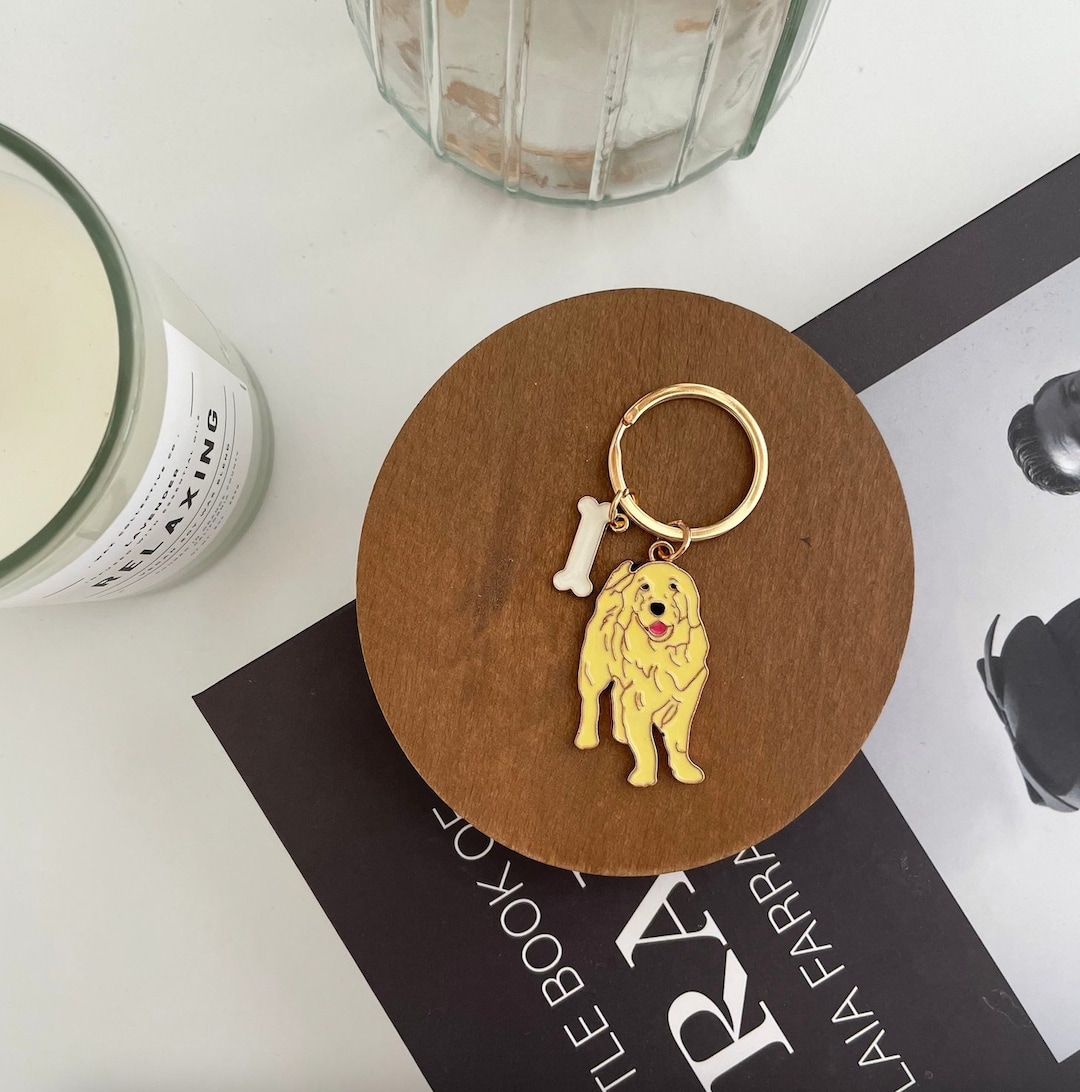 Golden Retriever Keychain, Golden Retriever Jewelry, Golden Retriever ...