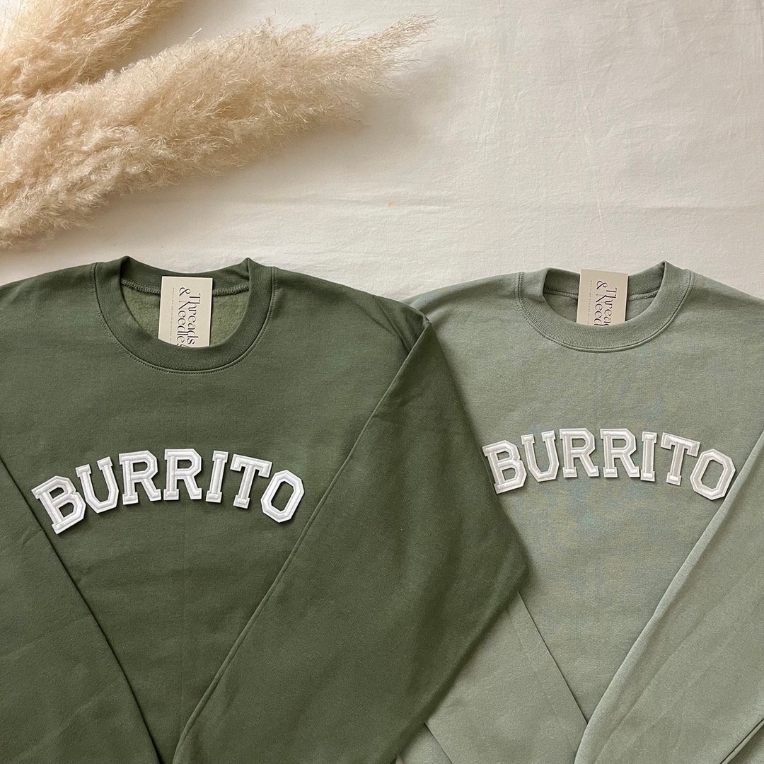Burrito Sweatshirt, Burrito Crewneck, Burrito Shirt, Burrito Lover Gift ...