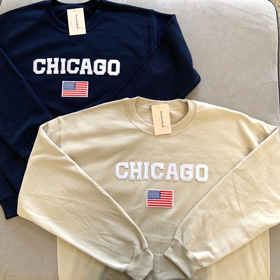 Chicago Sweatshirt Chicago Crewneck Chicago Sweater | Etsy