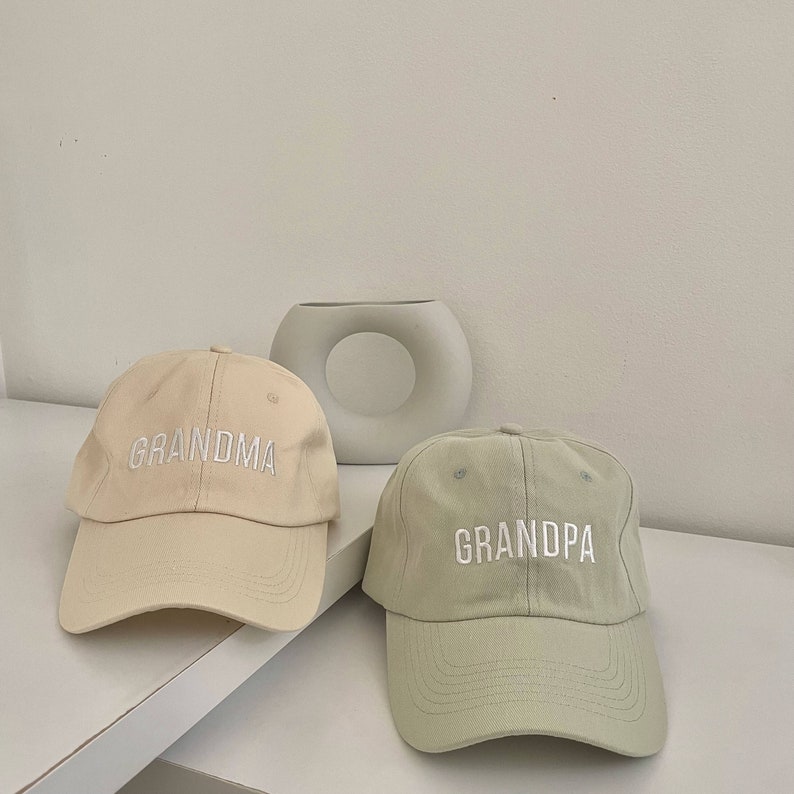 Grandma and Grandpa Hats Pregnancy Announcement Grandparents - Etsy