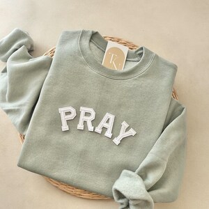 Pray Sweatshirt, Pray Sweater, Pray Shirt, Praying Hand Shirt, Faith ...