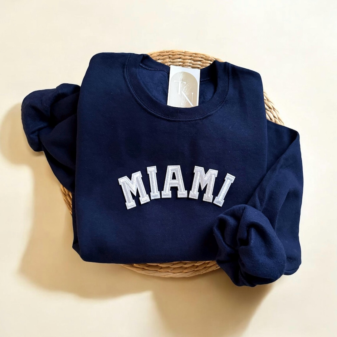 Miami Sweatshirt, Miami Crewneck, Miami Beach Shirt, Florida Sweatshirt ...
