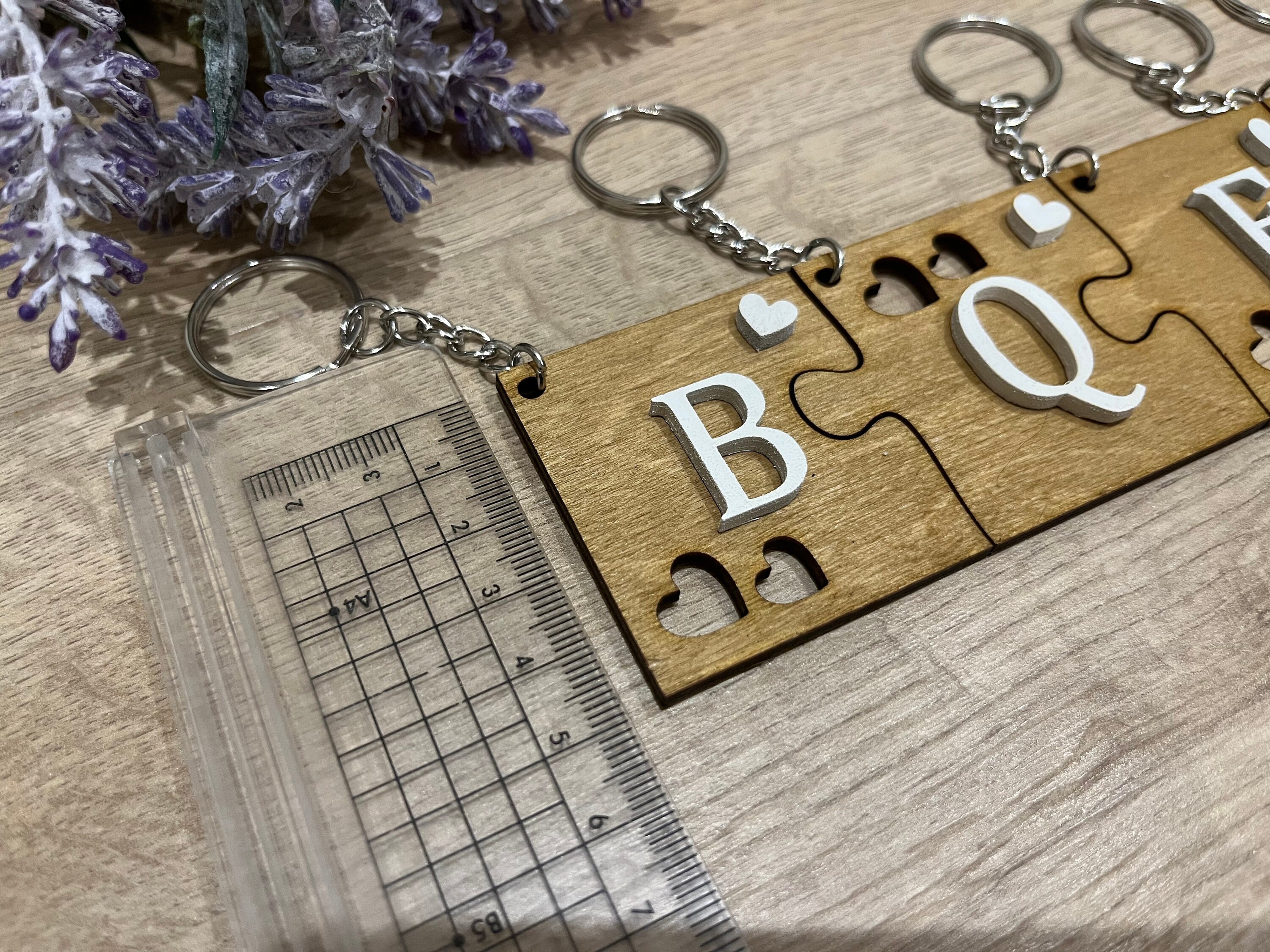 7 Best Friends Gift, Friendship Personalised Keyring for 7, Christmas ...