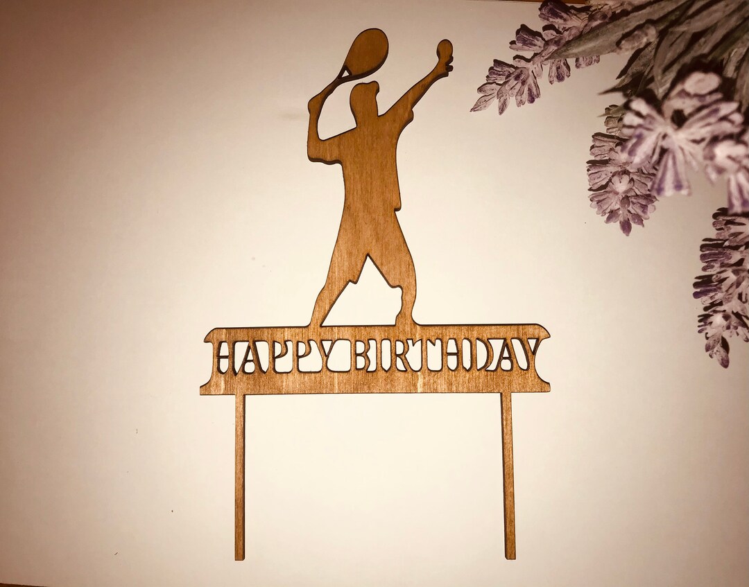 Tennis Cake Topper Birthday - Etsy