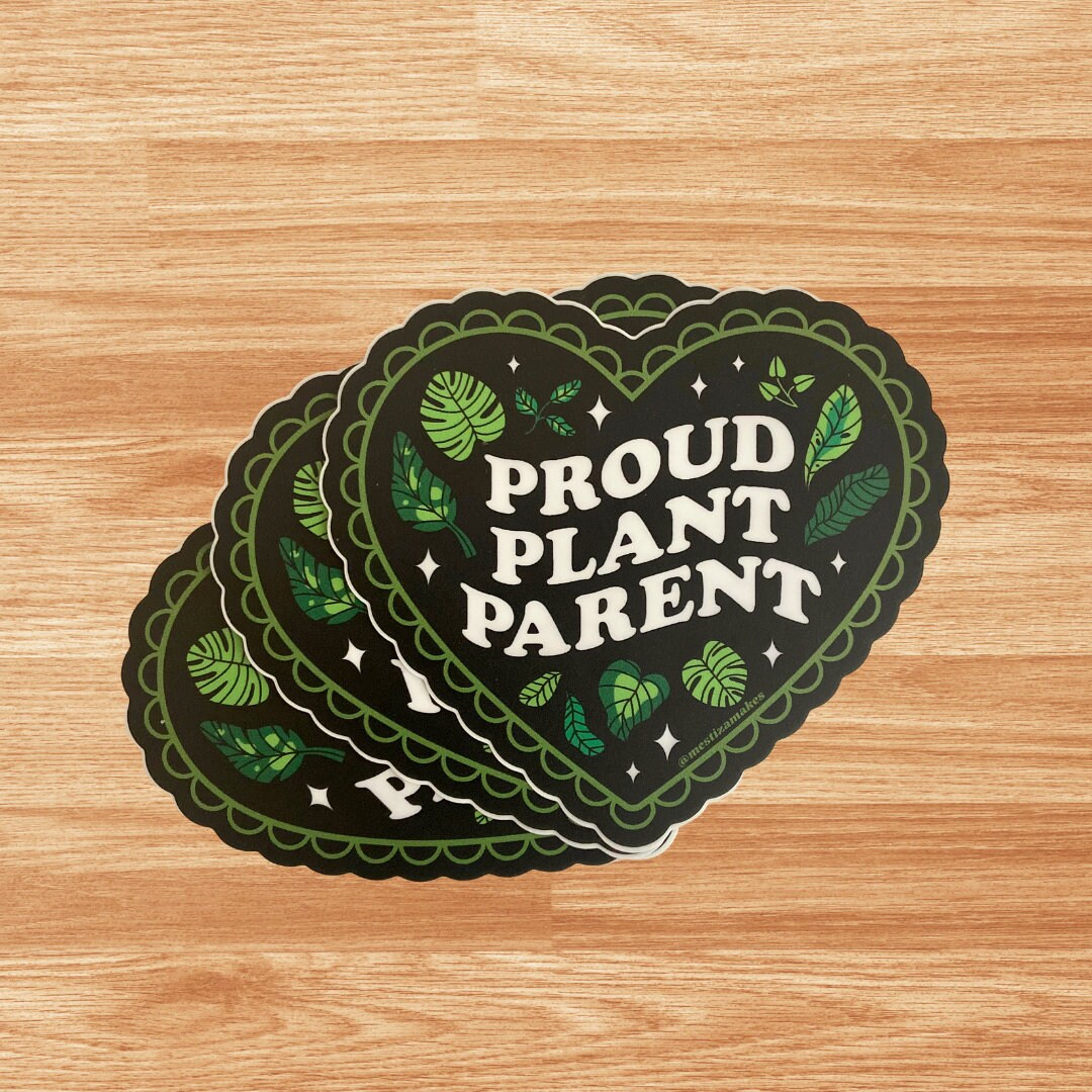 Proud Plant Parent Sticker Weatherproof Matte Vinyl - Etsy
