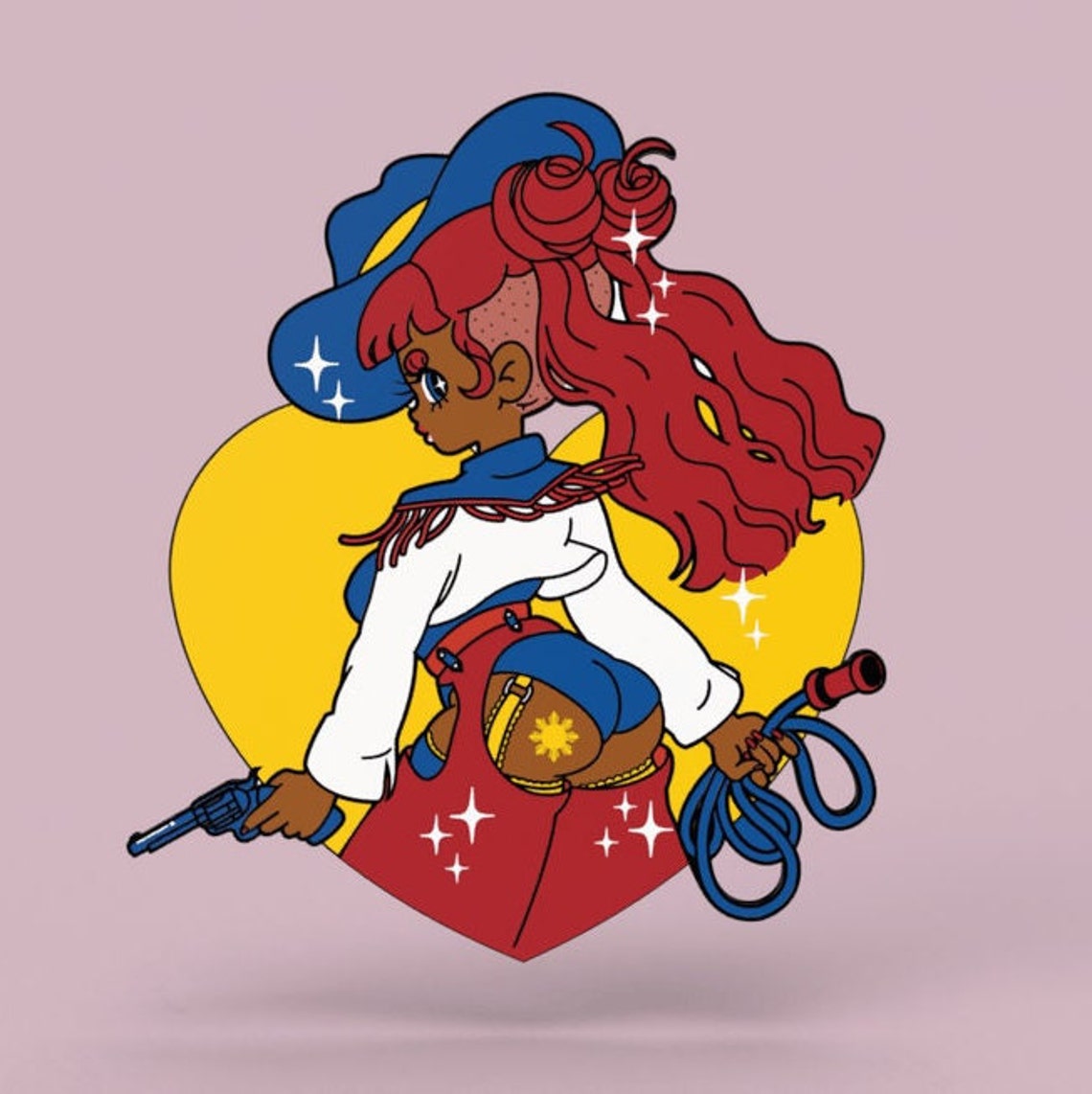 Cowgirl Western Enamel Pin | Soft Enamel Button | Lovecore Valentine ...