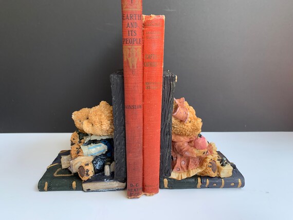 Teddy Bear Ceramic Alphabet/math Bookends | Etsy
