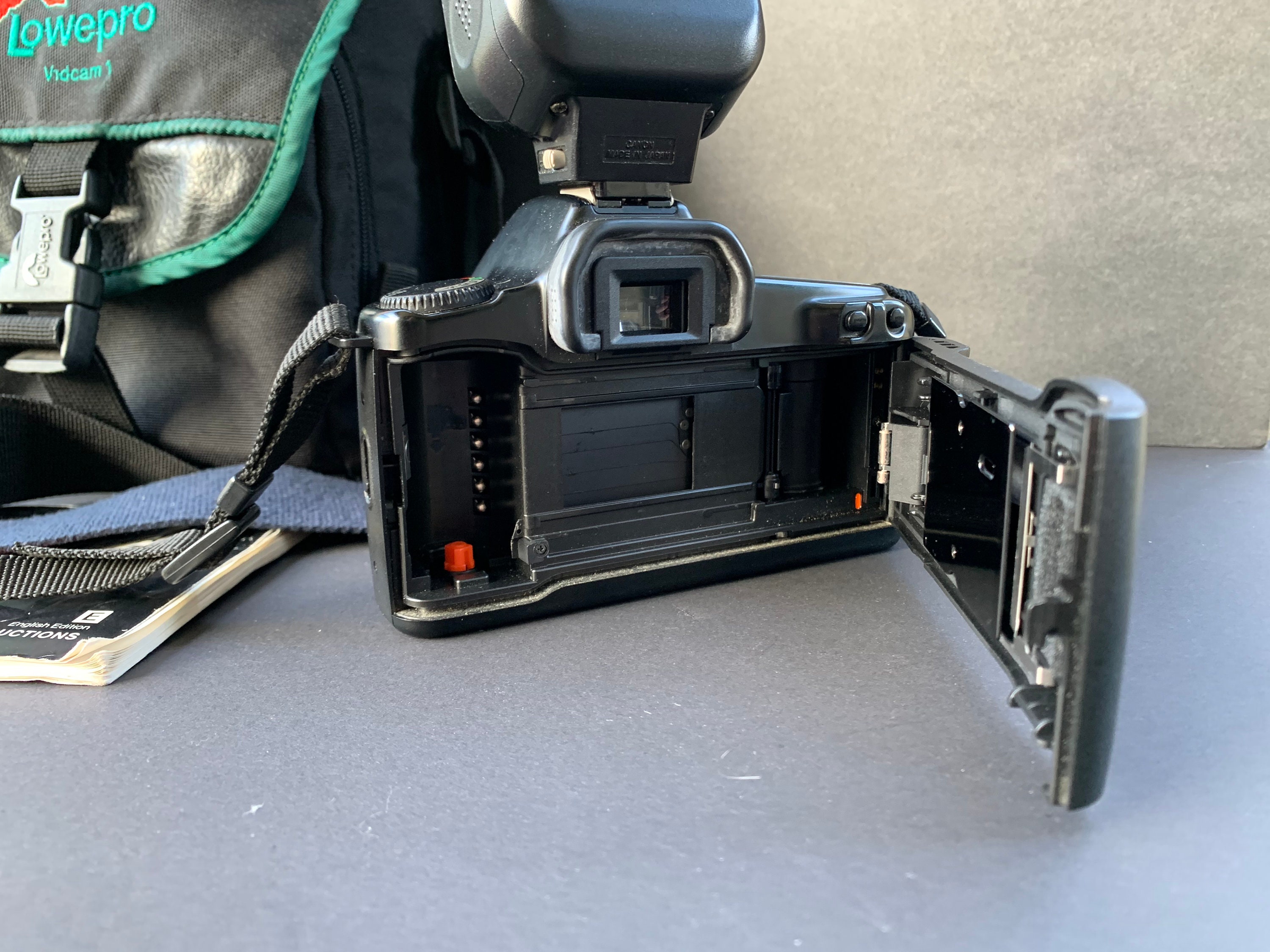 Vintage Canon Rebel 35mm Film Camera With Flash Attachment, Includes ...