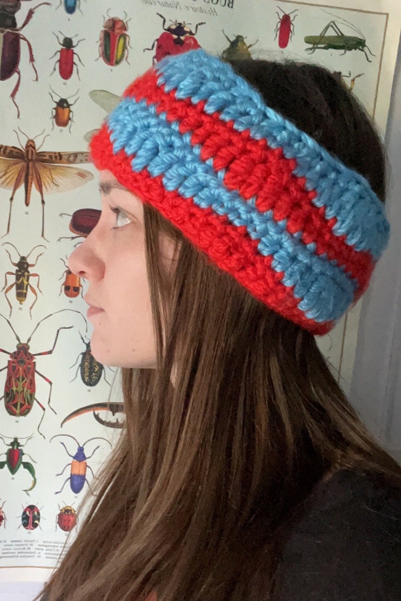 Wavey 80s Crochet Headband ***crochet Pattern*** - Etsy