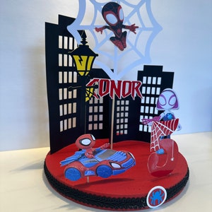 Spidey Centerpiece | Spidey-man Table Decoration | Spidey Cake Topper ...