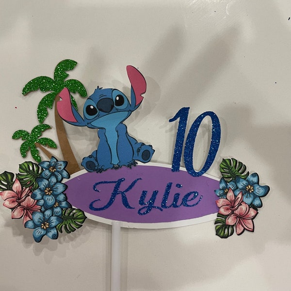 Lilo and Stitch Cake Topper Printable - Etsy