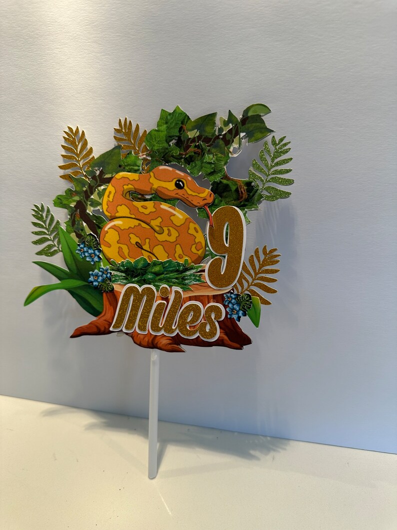 Banana Ball Python Cake Topper Python Cake Topper Banana - Etsy