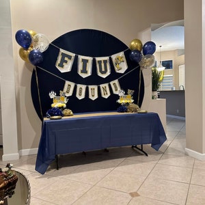 FIU Banner With Panther, FIU Letters, FIU Panther Banner, Panthers ...