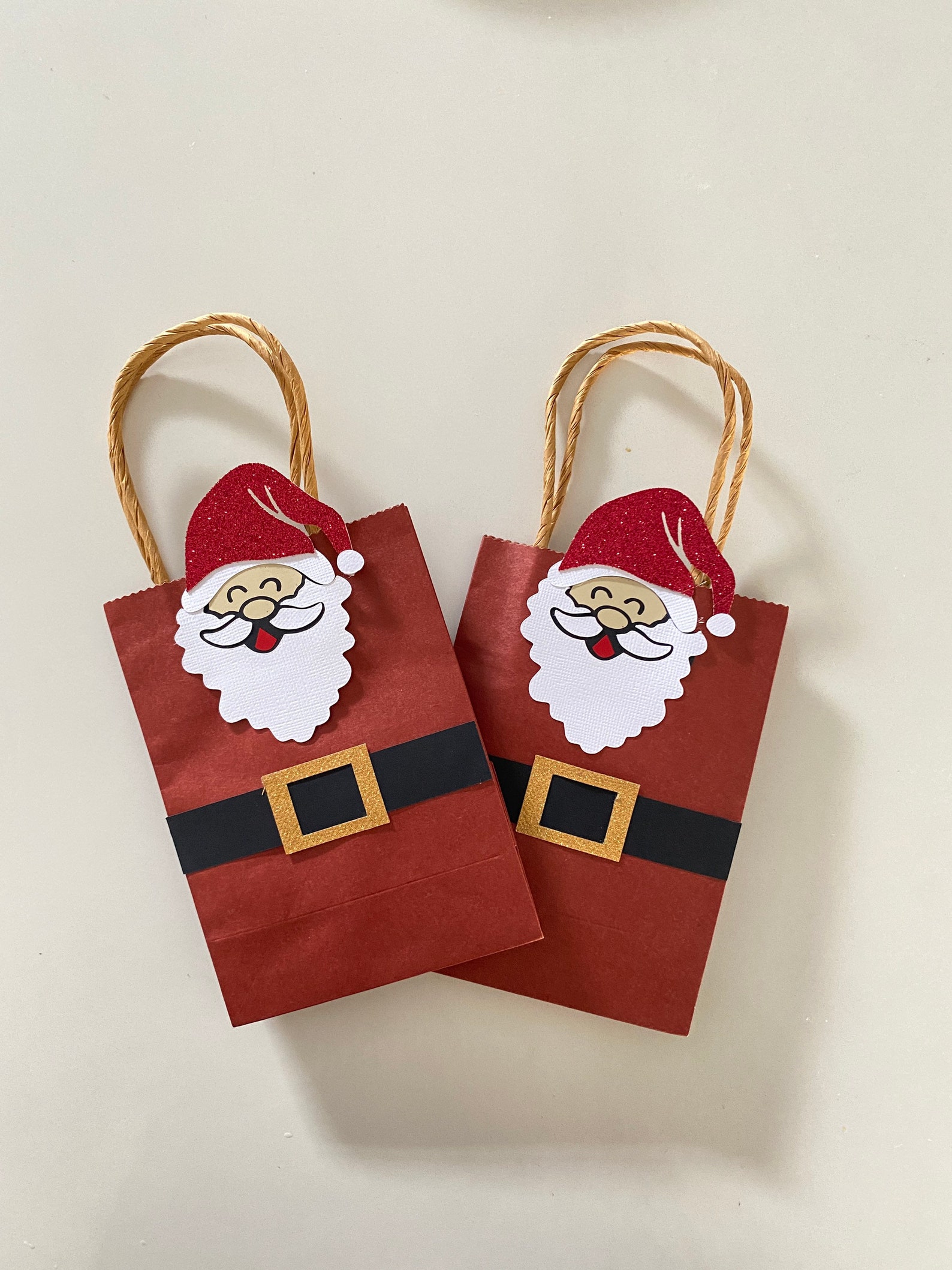 Santa Claus Christmas Bags Santa Claus Gift Bags Santa Claus | Etsy