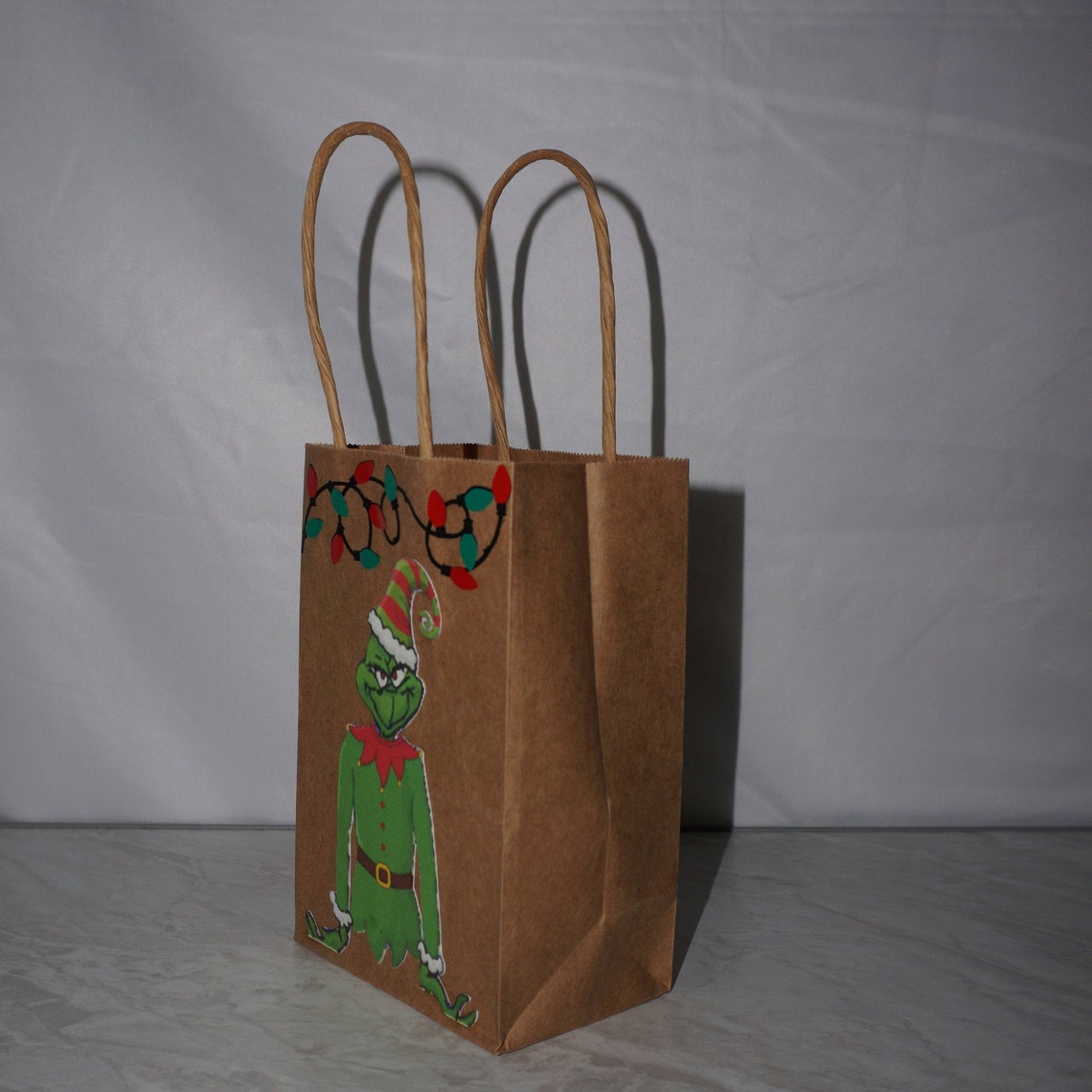Grinch Treat Bag Grinch Stole Christmas Bags Grinch Gift - Etsy