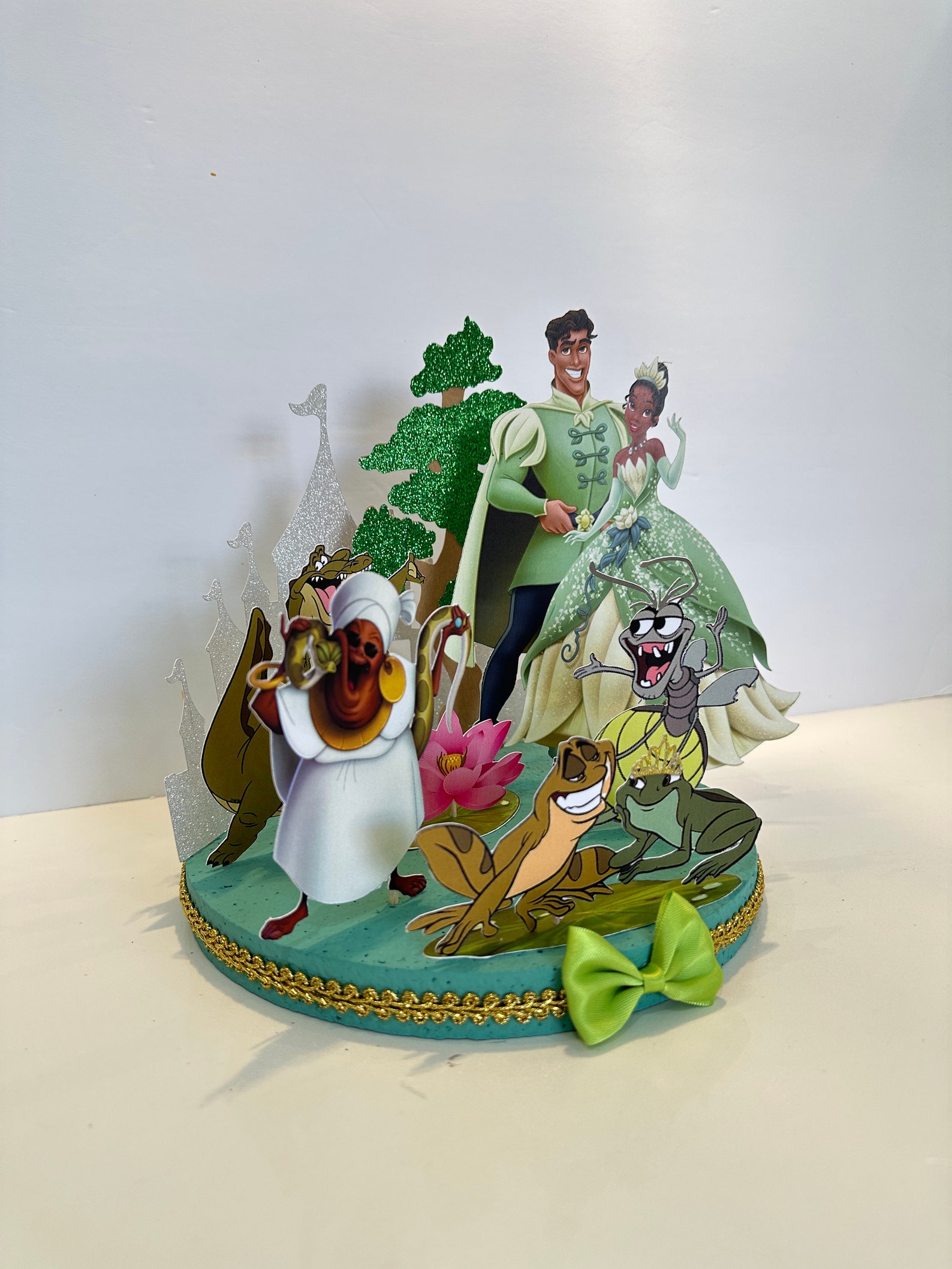 Princess and the Frog Center Piece, Princess & the Frog Cake Topper ...