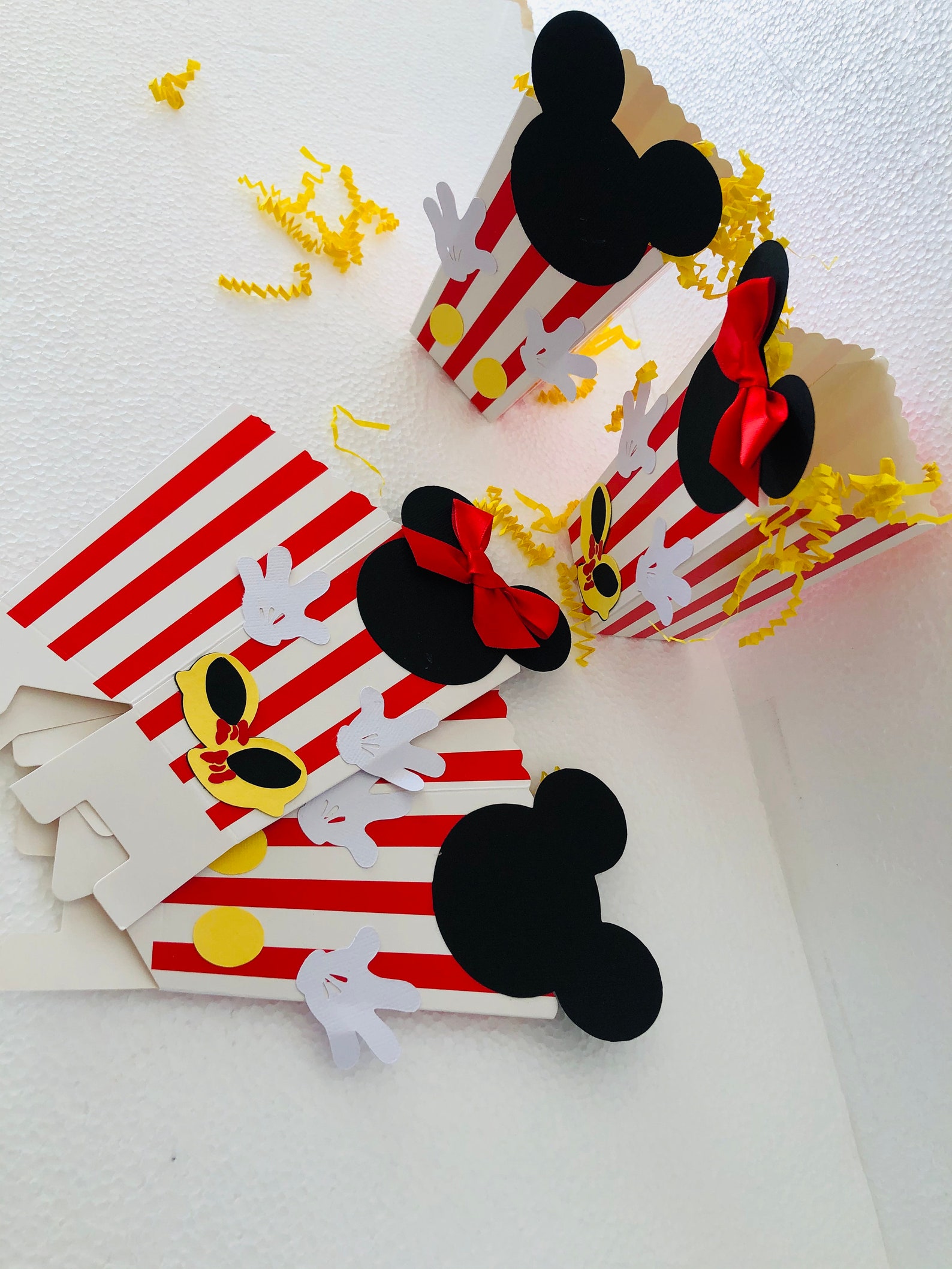 Mickey Mouse Popcorn Bags Minnie Mouse Popcorn Bags Mickey - Etsy