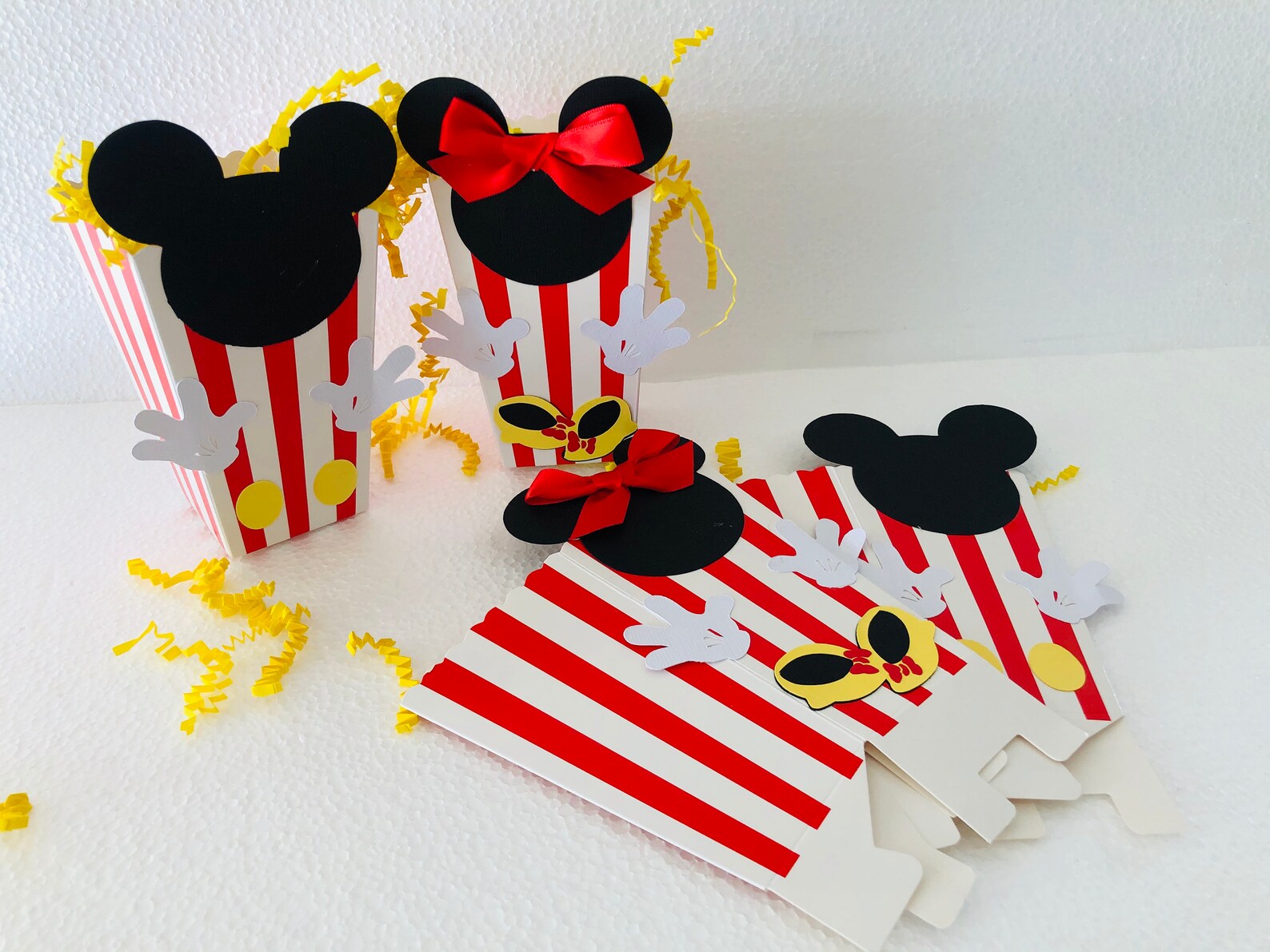 Mickey Mouse Popcorn Bags Minnie Mouse Popcorn Bags Mickey - Etsy