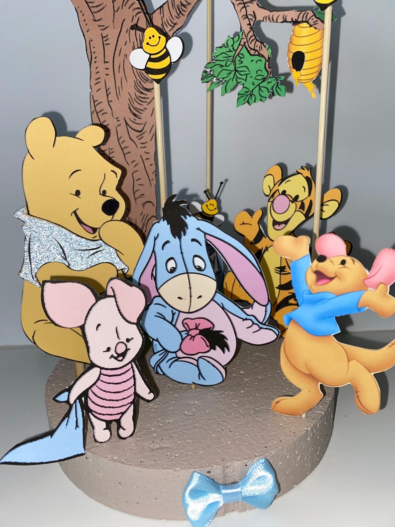 Winnie the Pooh Cake Topper Winnie & Friends Oh Boy Winnie - Etsy