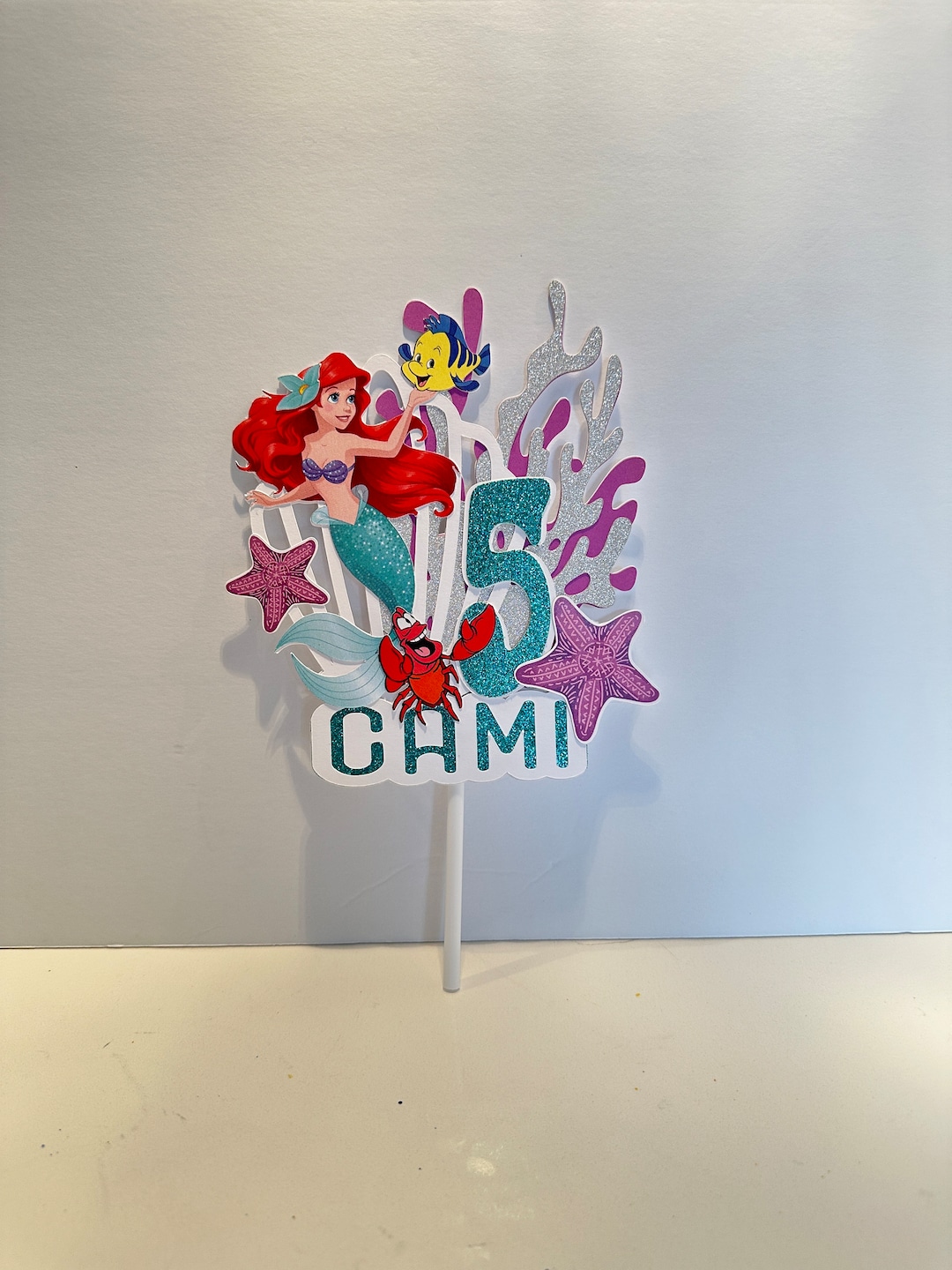Little Mermaid Cake Topper | Princess Ariel Cake Topper | Mermaid ...