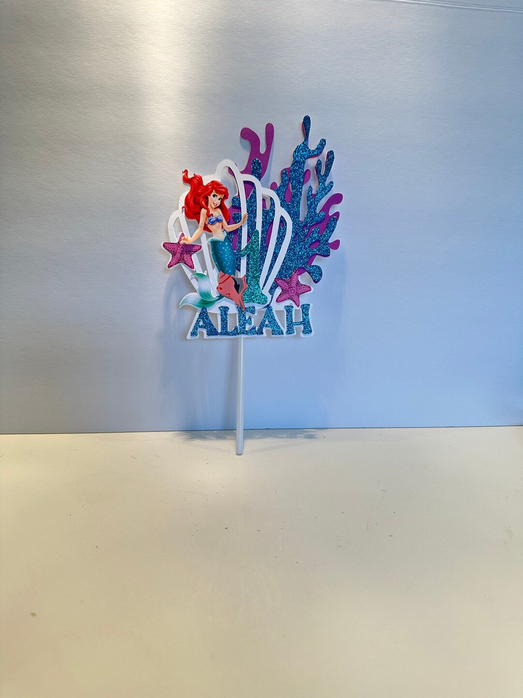 Little Mermaid Cake Topper Princess Ariel Cake Topper - Etsy