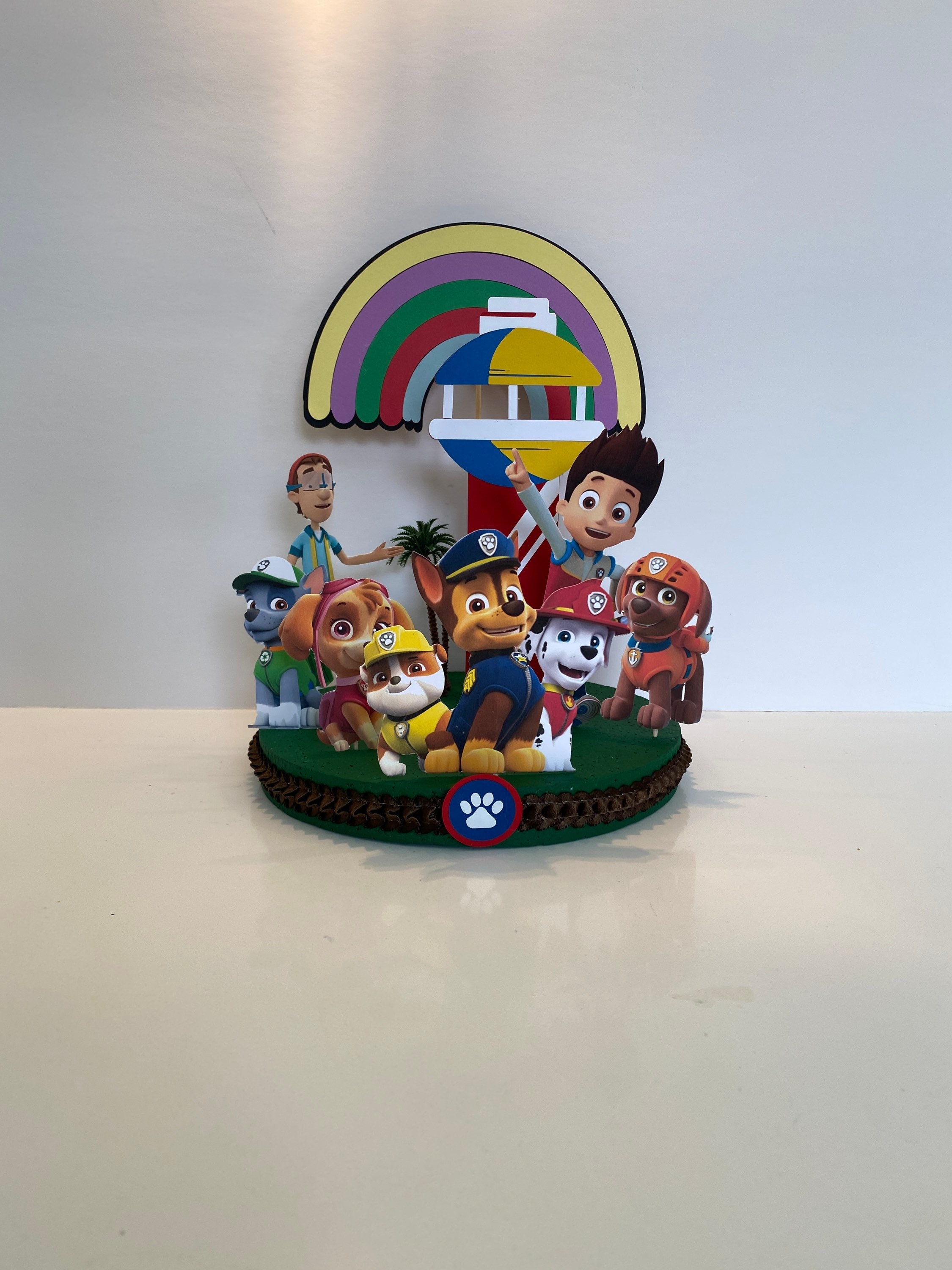 Paw Patrol Cake Topper Paw Patrol Centerpiece Paw Patrol - Etsy Australia