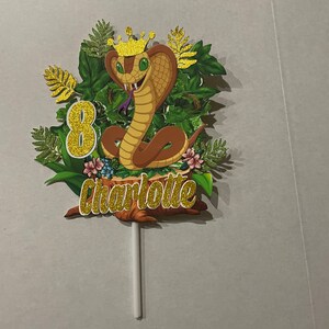 Banana Ball Python Cake Topper, Python Cake Topper, Banana Python Cake ...