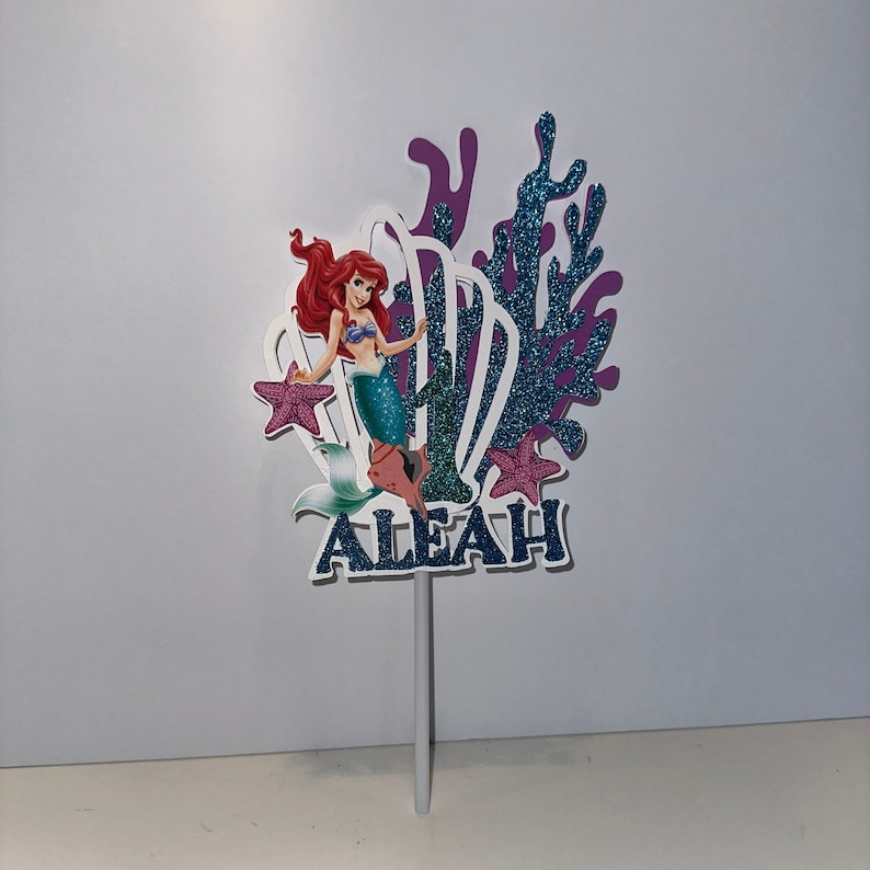 Little Mermaid Cake Topper Princess Ariel Cake Topper - Etsy