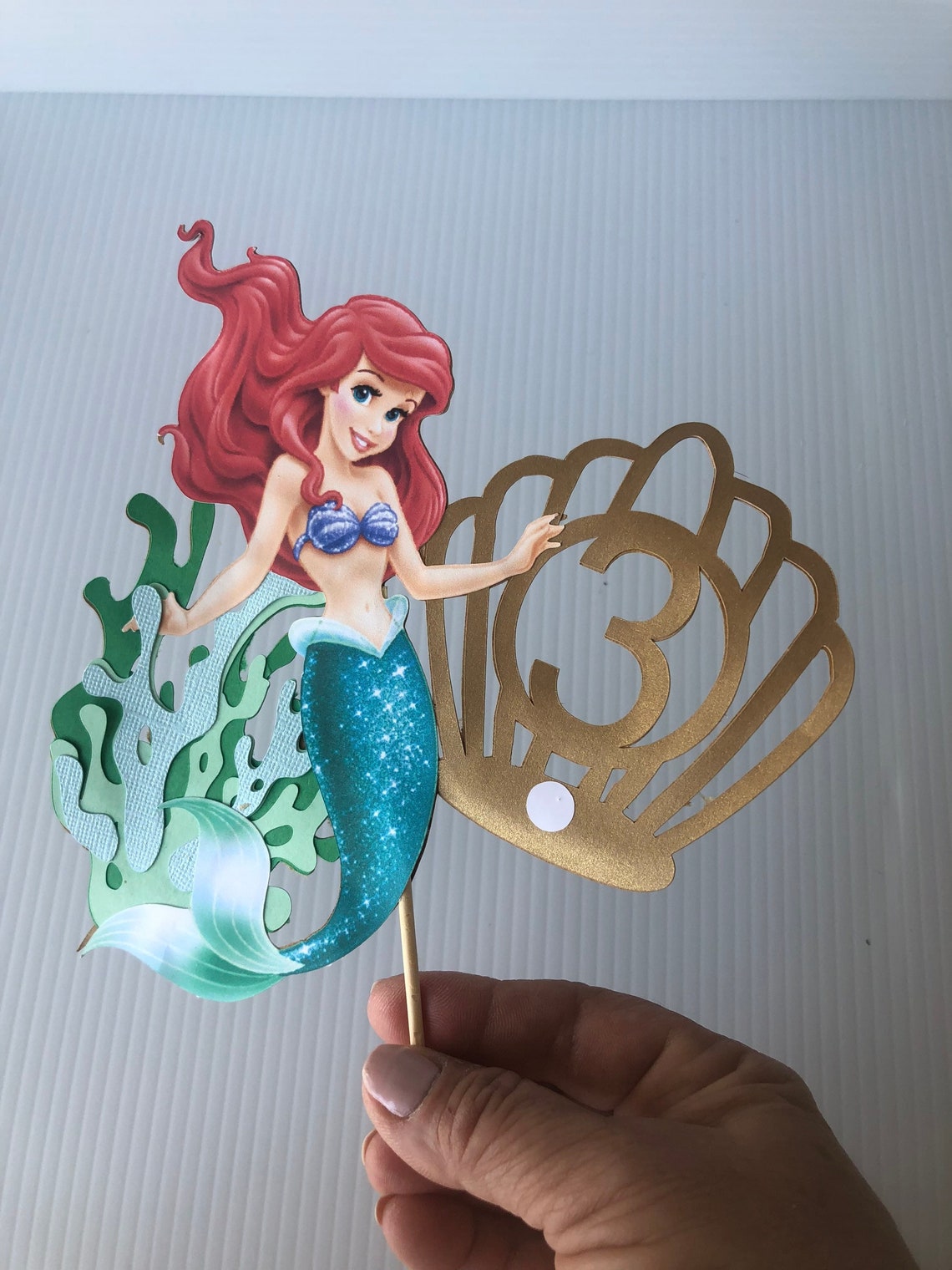 Little Mermaid Cake Topper Princess Ariel Cake Topper - Etsy