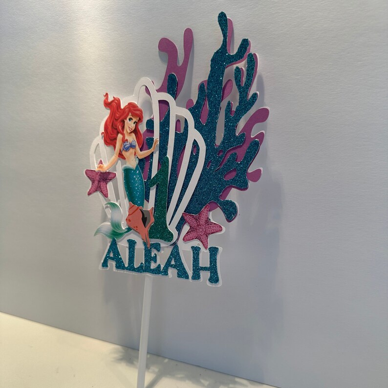 Little Mermaid Cake Topper Princess Ariel Cake Topper - Etsy