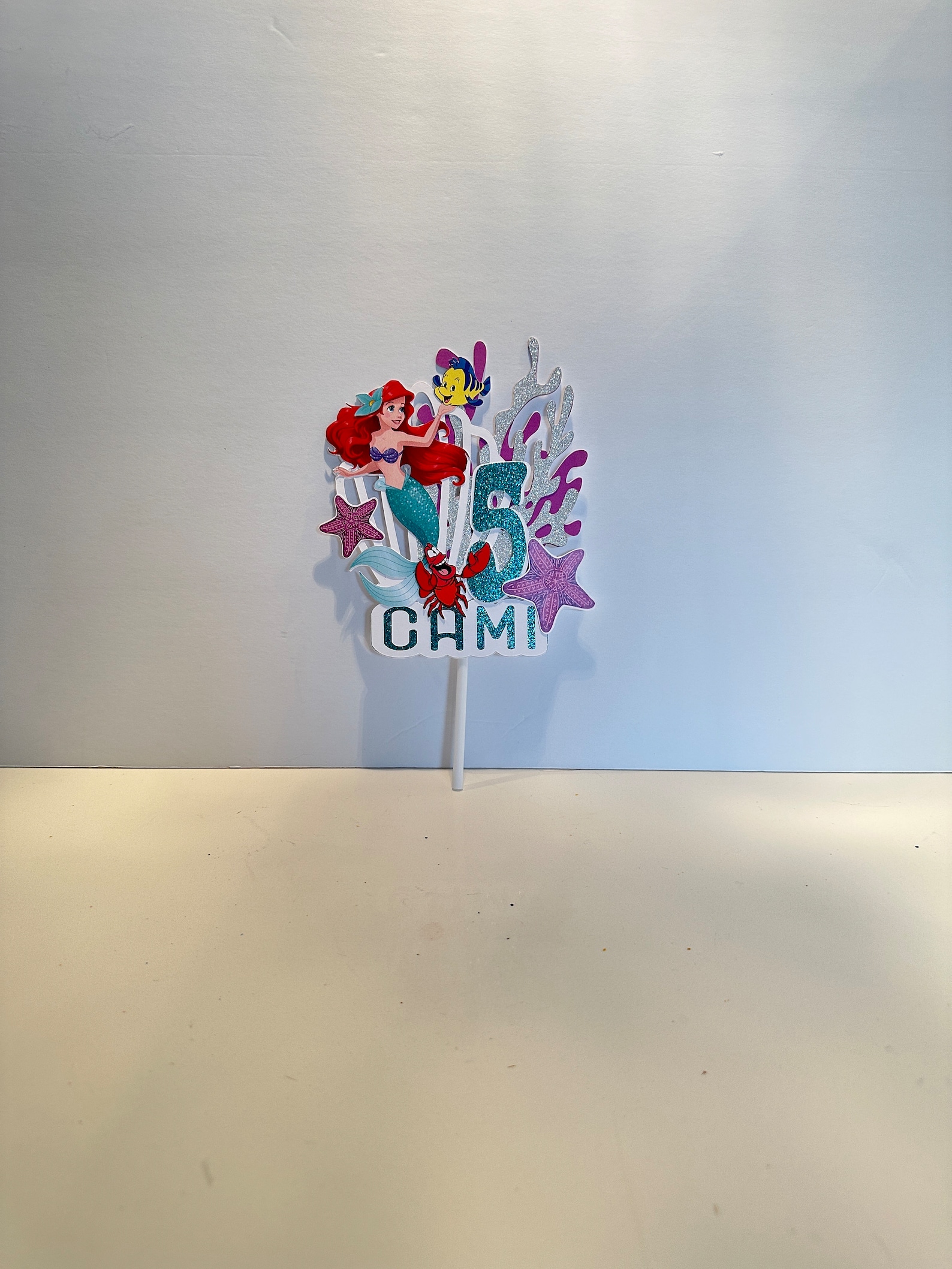 Little Mermaid Cake Topper Princess Ariel Cake Topper Mermaid Themed ...