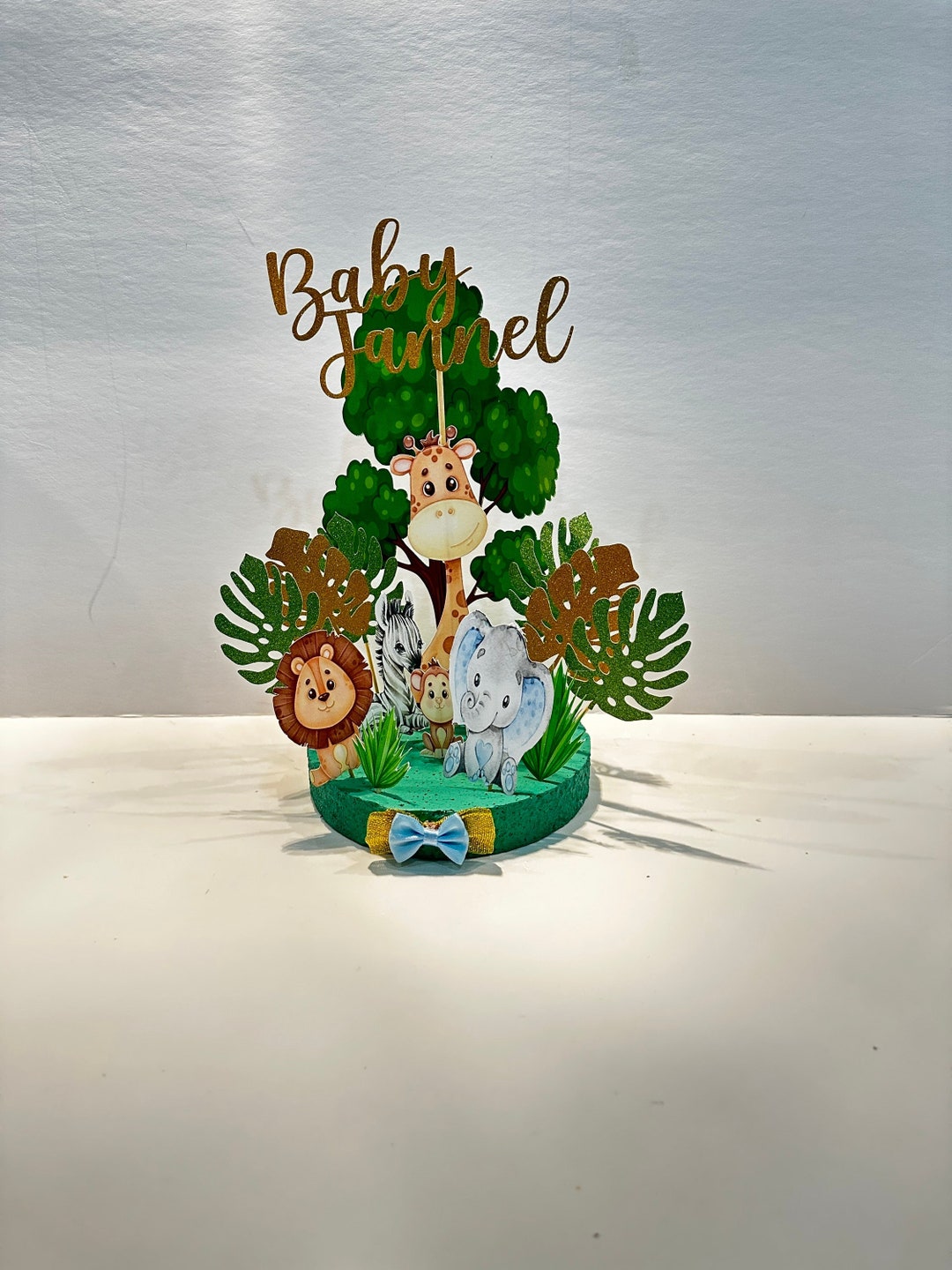 Baby Safari Cake Topper, Baby Safari Centerpiece, Safari Baby Shower ...