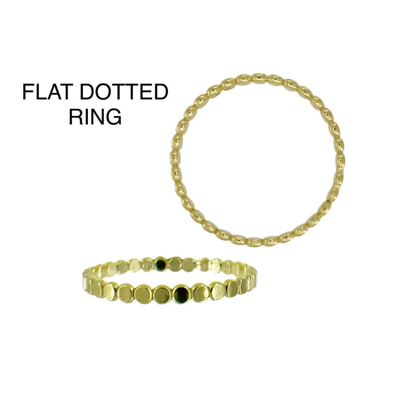 14K Gold Filled Tarnish Resistant Stack Ring, Dainty Gold Filled ...