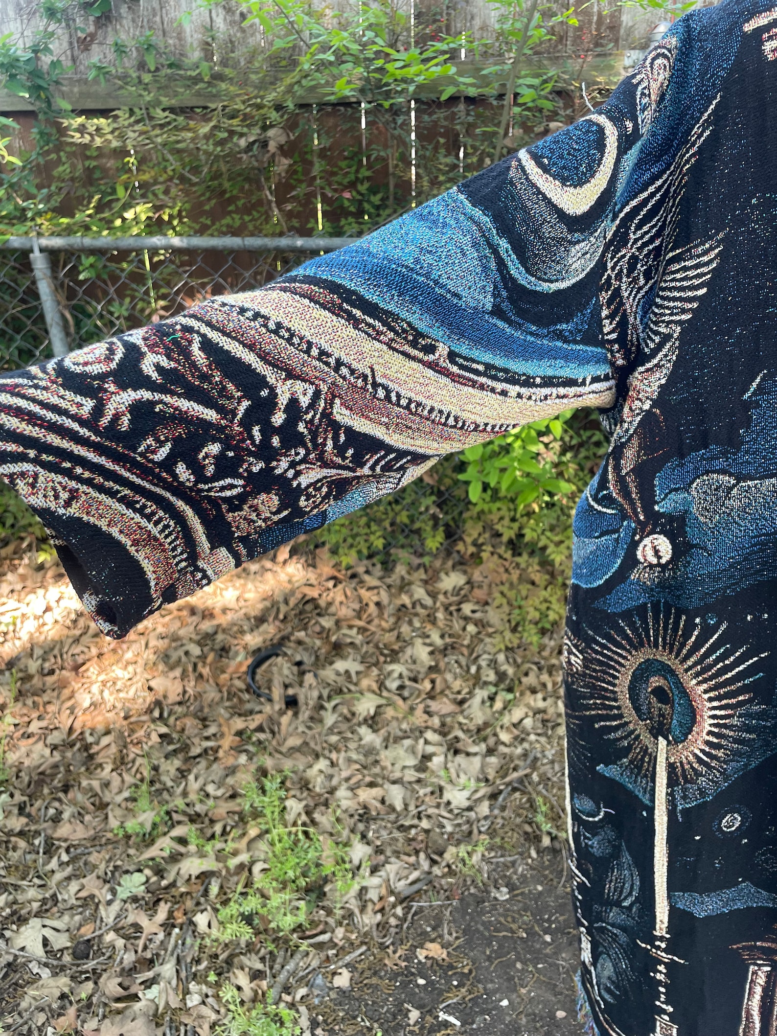 Holy Grail Mysticloak | Festival Rave Boho Fairy Woven Tapestry Wizard ...