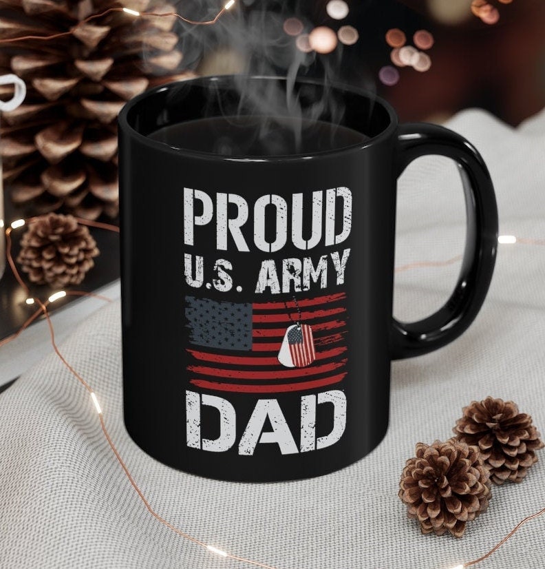 Proud U.S. Army Dad Mug Army Dad Gift Proud Dad Mug Fathers | Etsy