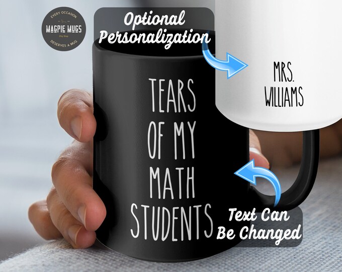 Funny Math Teacher Mug, Funny Math Teacher Gift, Gift for Teacher, New ...
