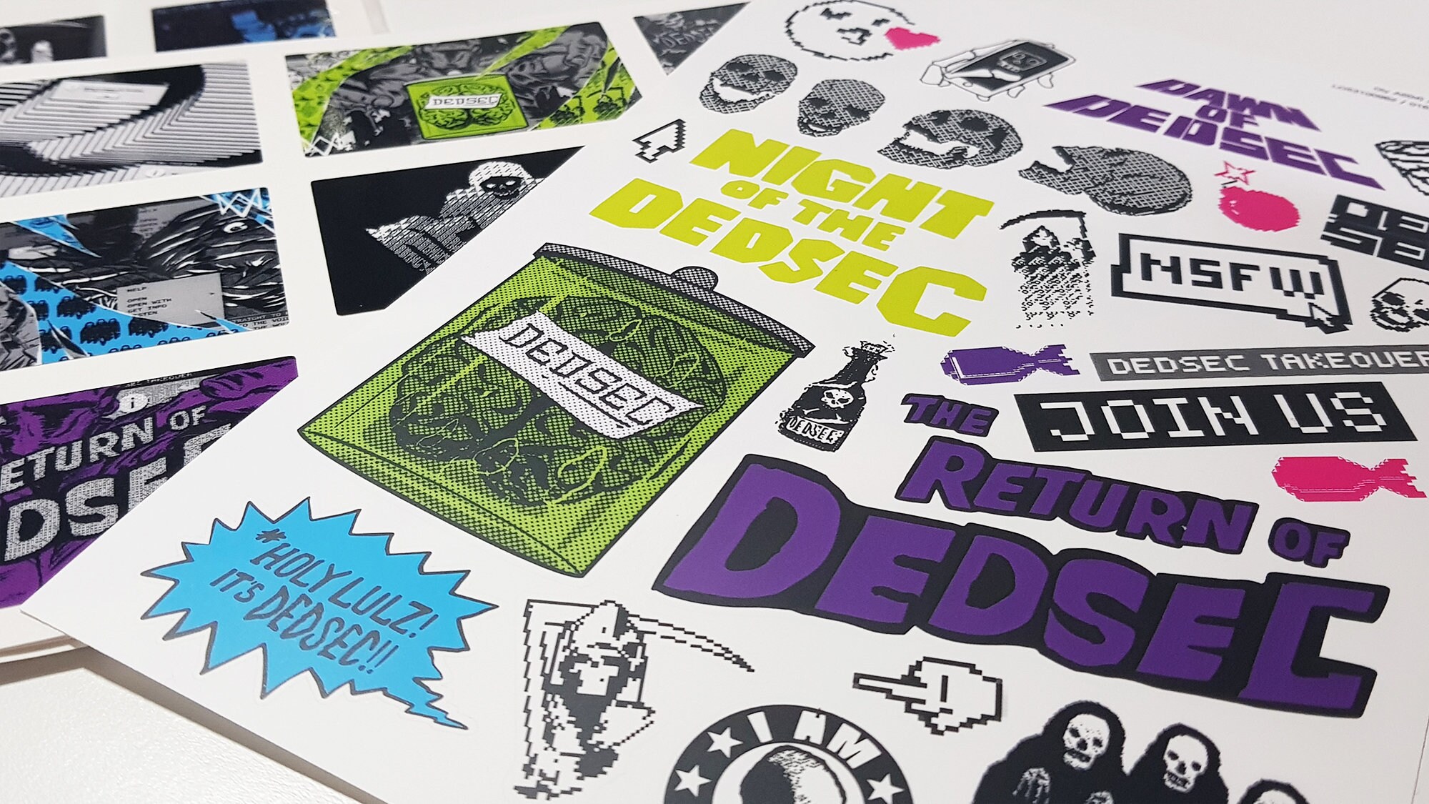 Watchdogs Dedsec sticker&Pin badge | Etsy