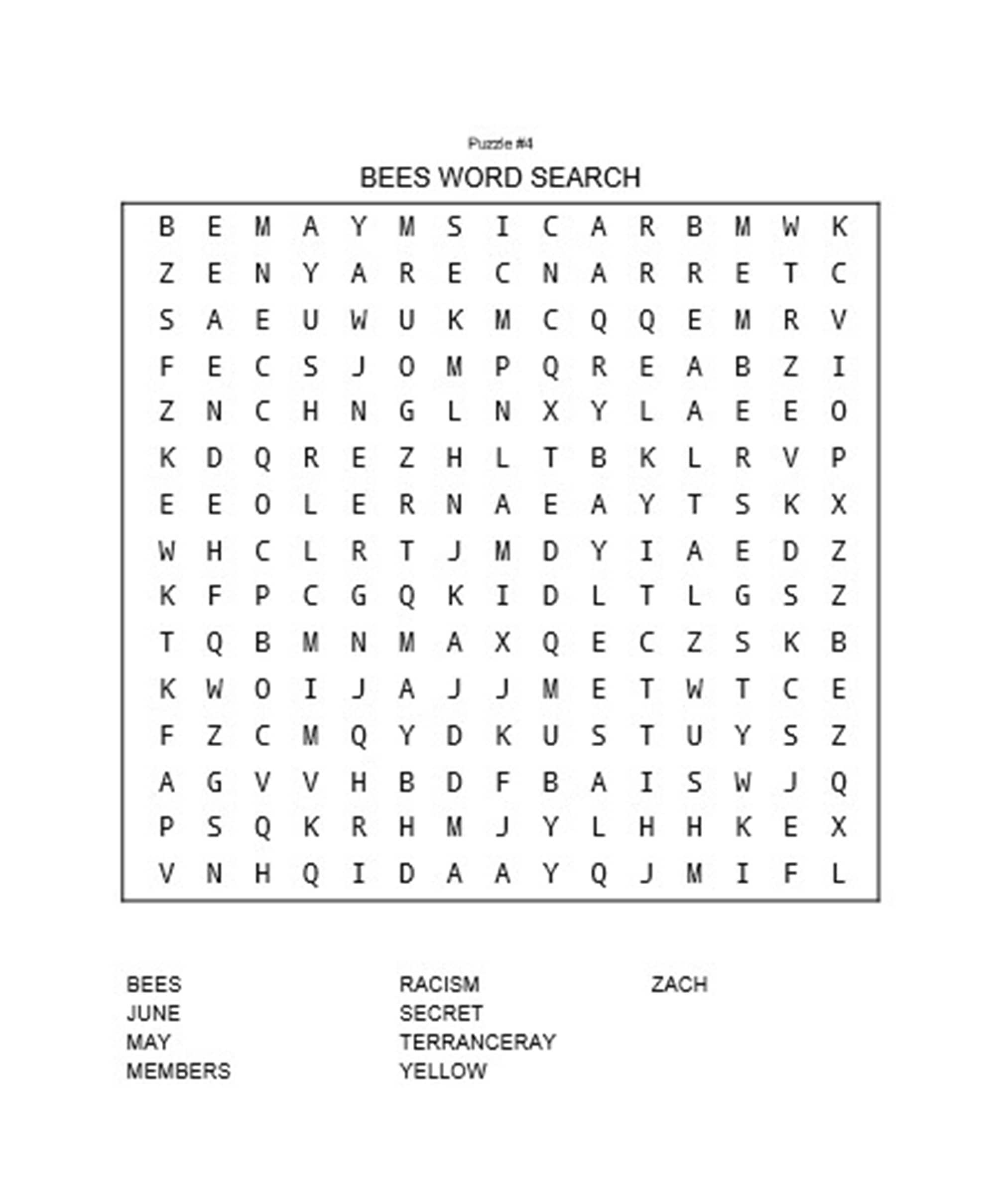 28 Large Print Bees Word Search Puzzles for Kids, Seniors & Adults ...