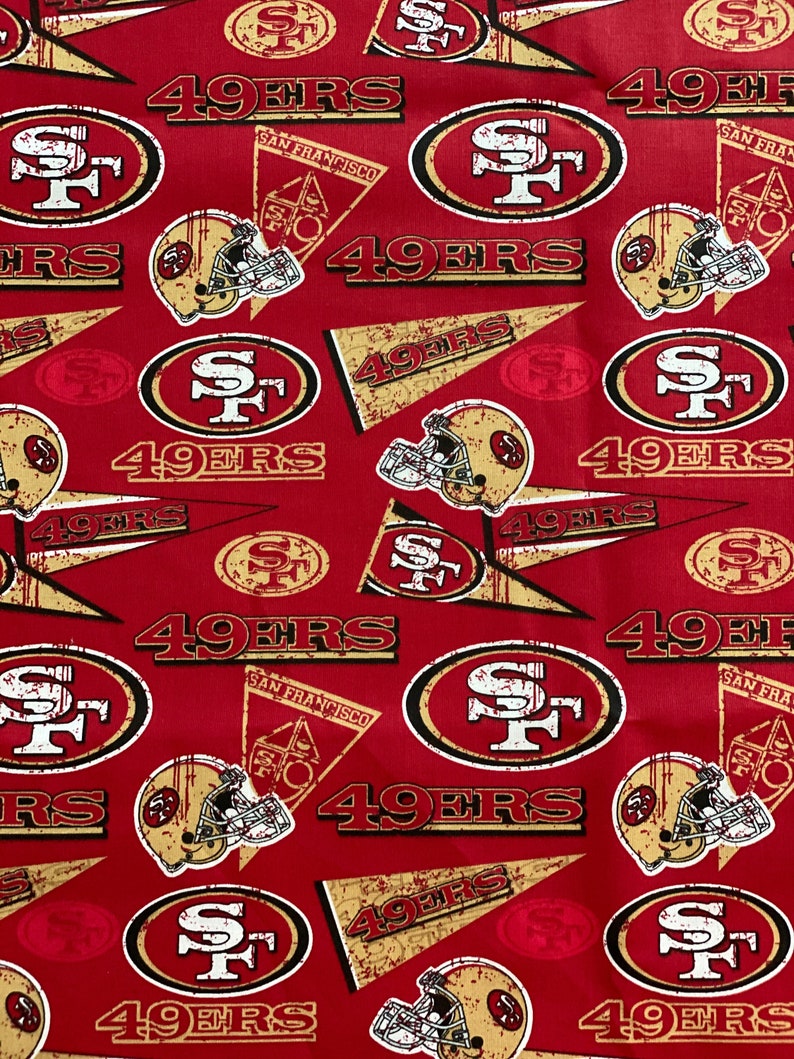 San Francisco 49ers COTTON Fabric | Etsy