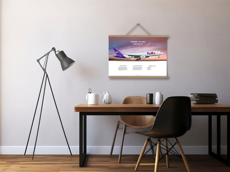POSTER. Fedex Express B777-F Wide Body Freighter. an Unframed Poster ...