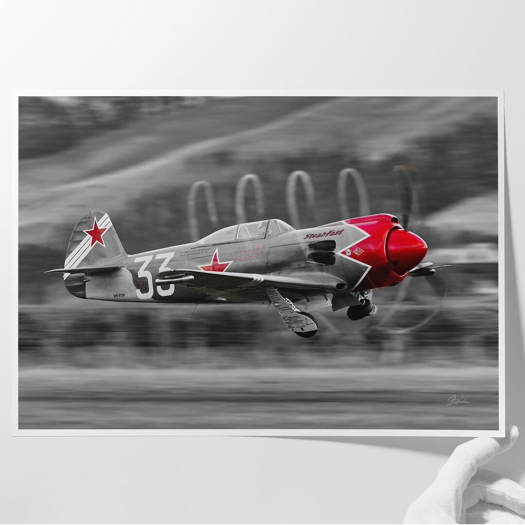 PRINT. Yakovlev Yak 3U WW2 Single Engine Soviet Fighter. Available in ...