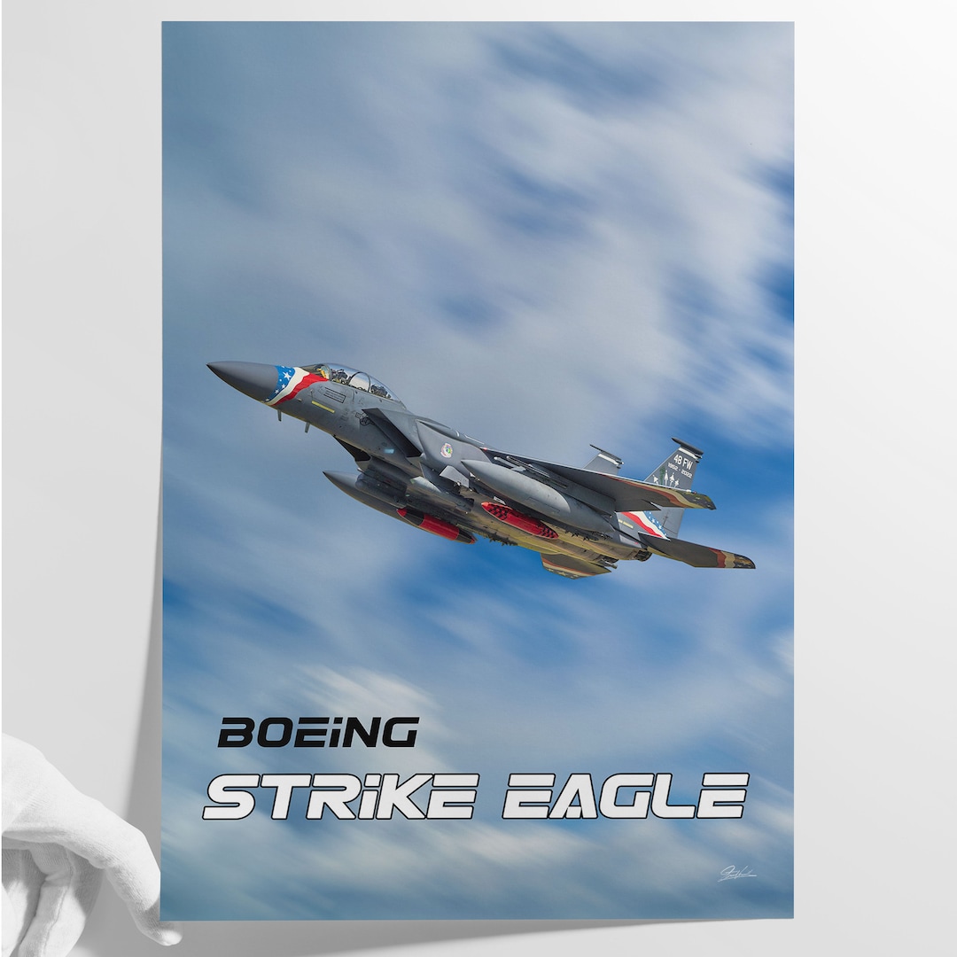 POSTER. Boeing F-15E Strike Eagle Multi-role Fighter. Available in Four ...