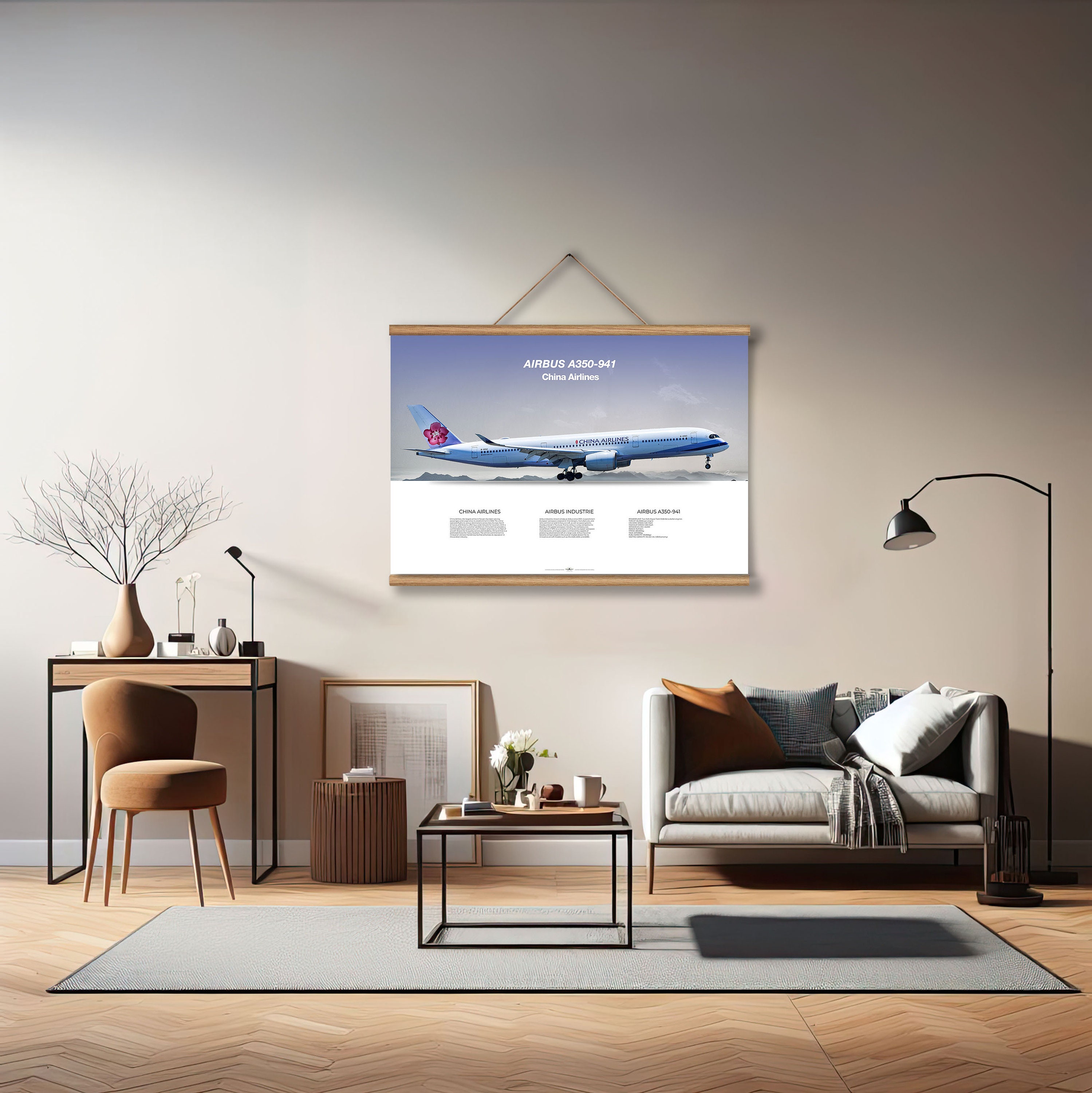 POSTER. China Airlines Airbus A350-900 Airliner. an Unframed Poster ...
