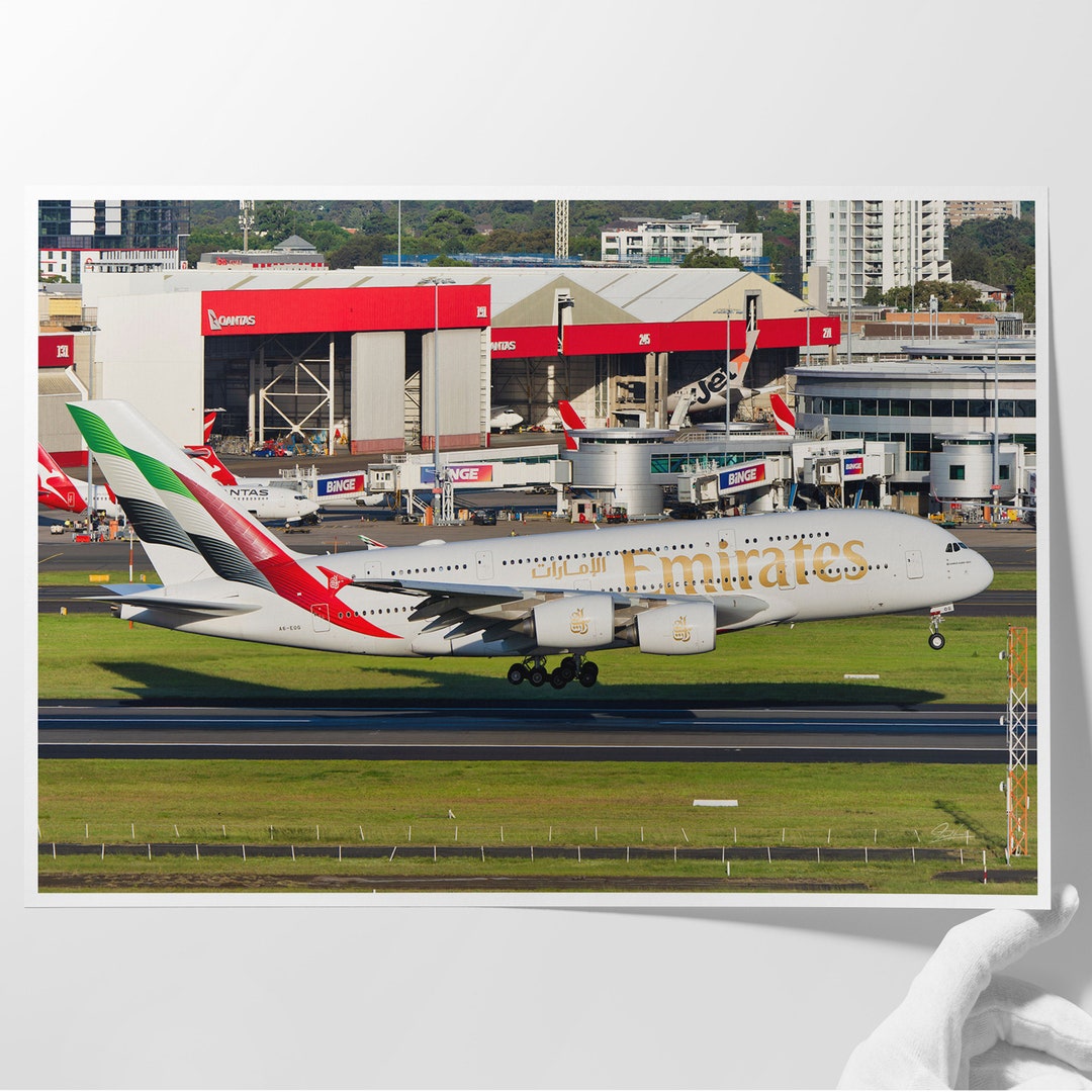 Airbus A380 Fine Art Print Aviation Wall Decor Gift for Dad Aviation ...