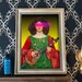 Kate Elizabeth Bunce, Altered Art Destroyed Antique Oil Painting Prints ...