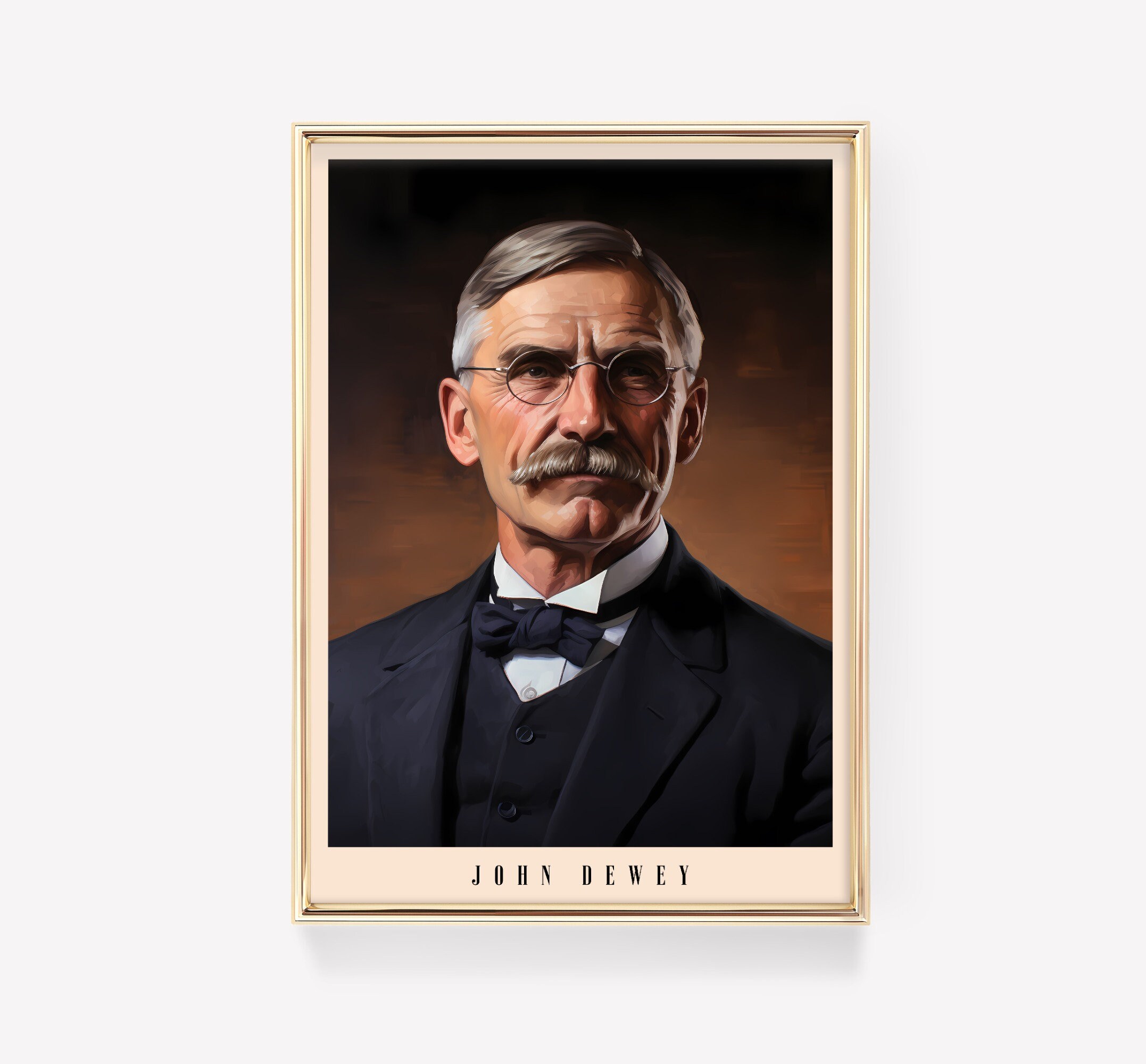 John Dewey | Philosophy Print | John Dewey Poster | Historical Decor ...