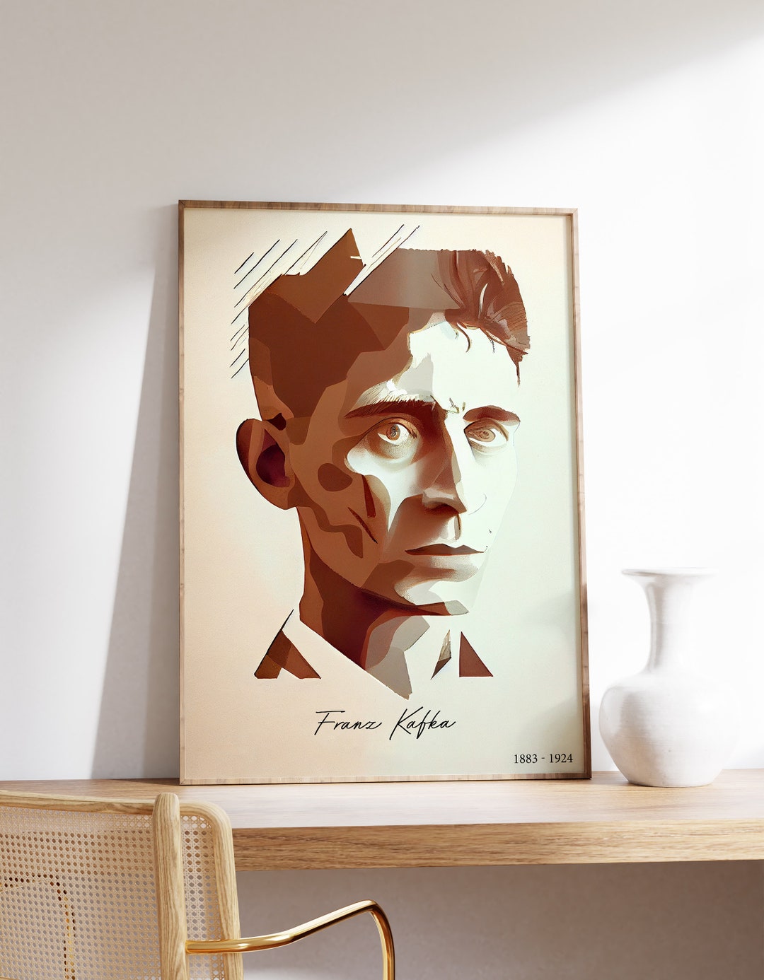 Franz Kafka Poster | Kafka Print | Author Poster | Exhibition Poster ...