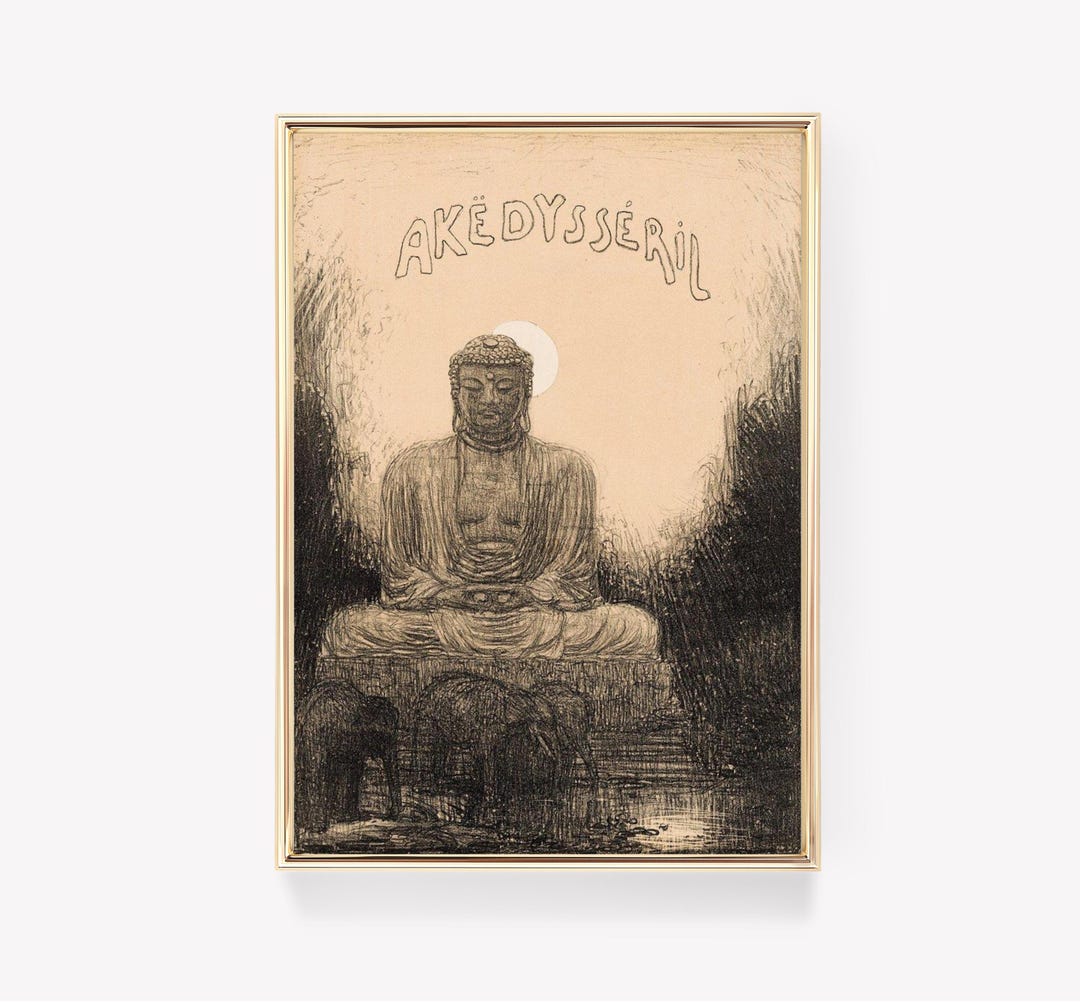 Odilon Redon | the Buddha Print | Akëdysséril Art | Spiritual Poster ...