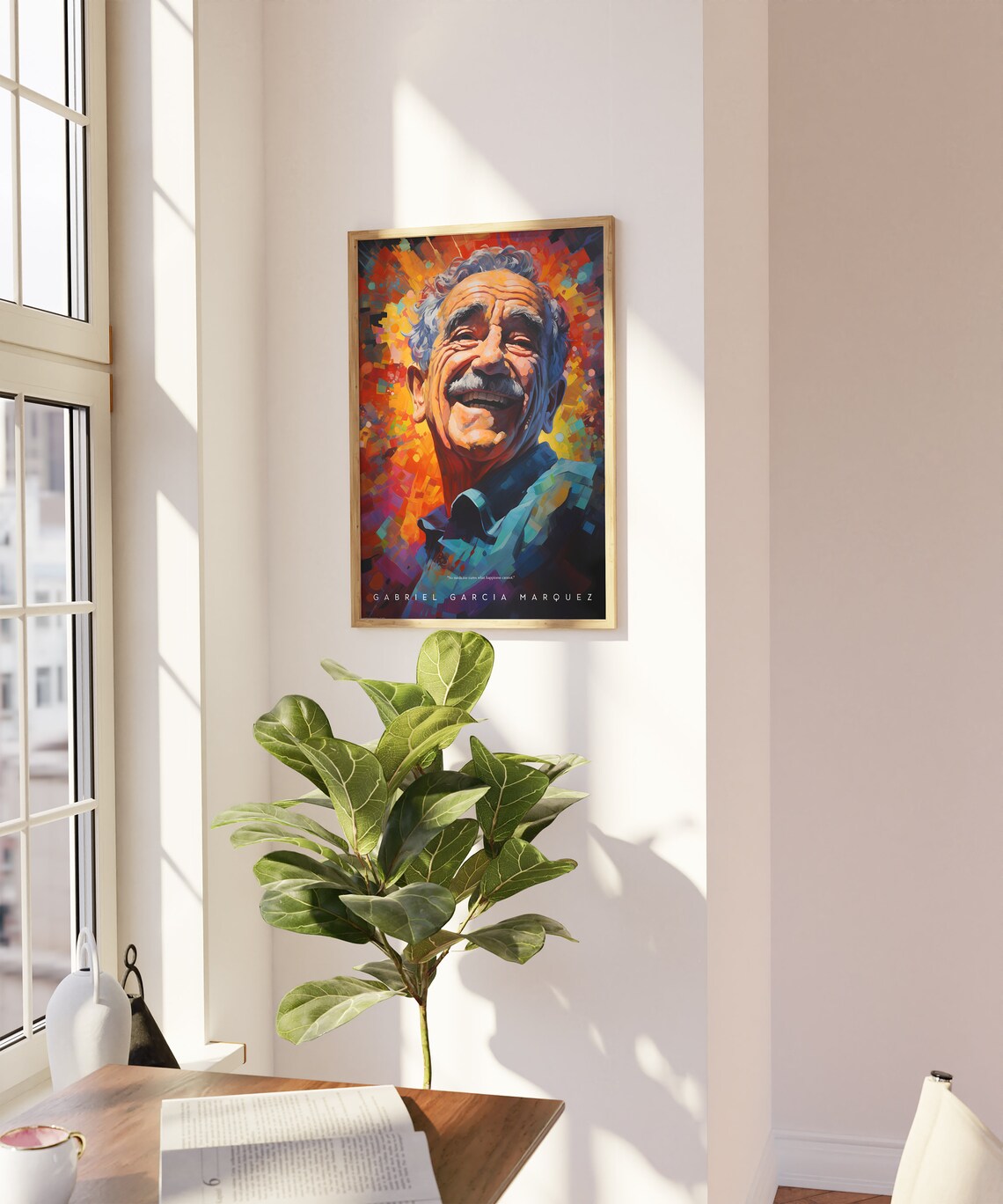 Gabriel Garcia Marquez Poster | Philosopher Print | Bookworm Gift ...