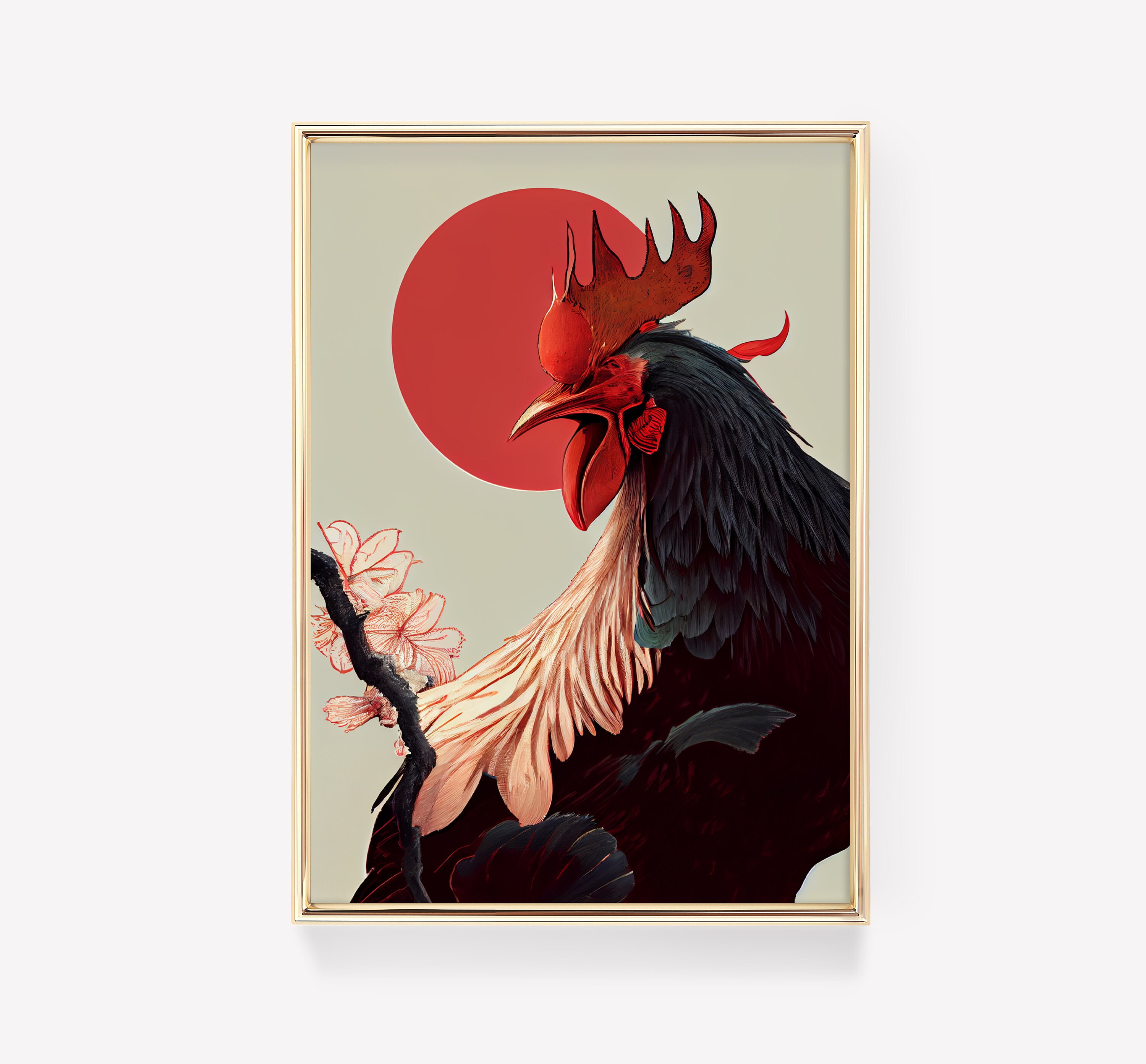 Japanese Rooster Poster sold by Diego Garcia Oralie Scarlet | SKU ...